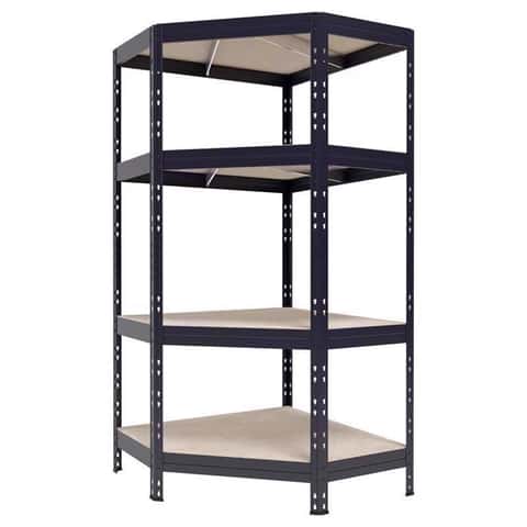 Ar Shelving Garage Corner 71 in. H X 35 in. W X 18 in. D Metal Shelving ...
