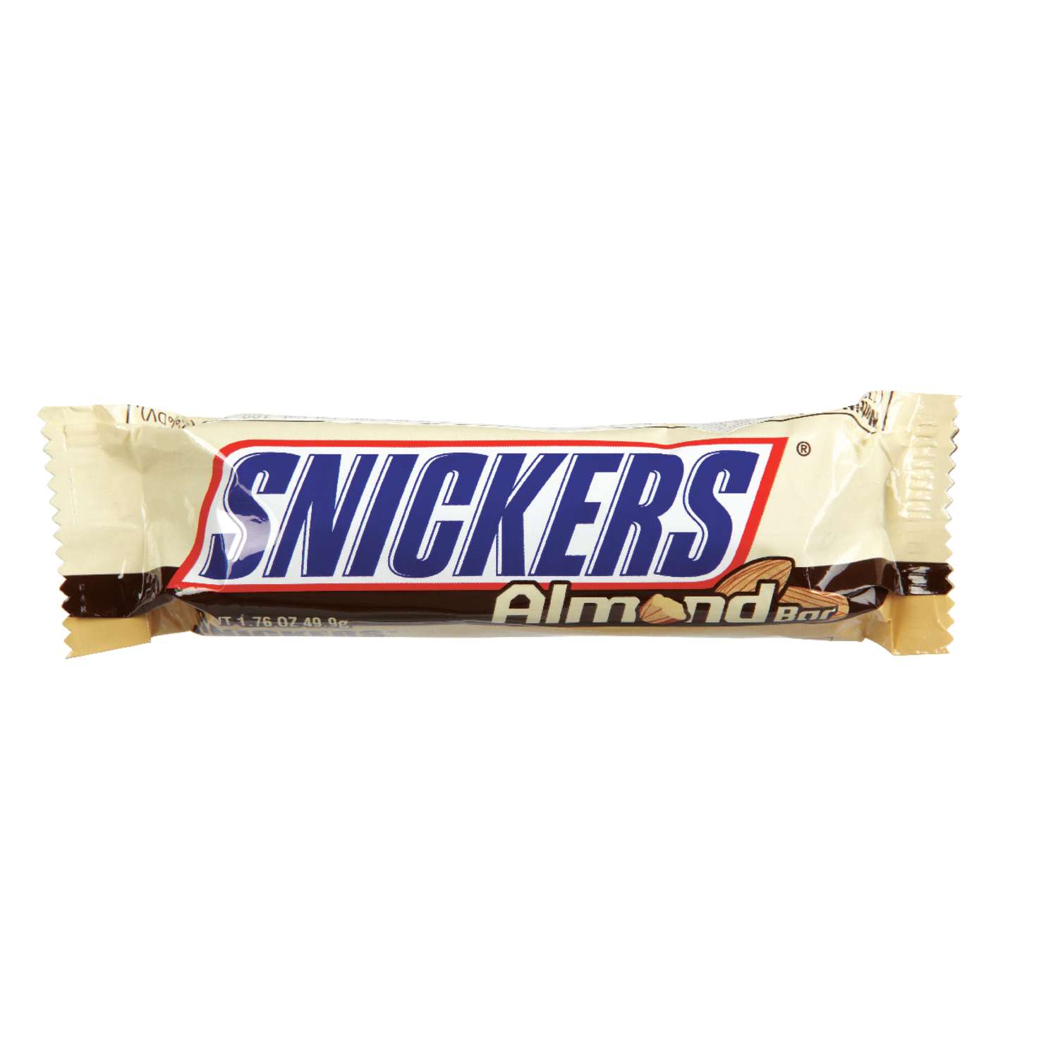 Snickers Milk Chocolate, Caramel, Almonds, Nougat Candy Bar 1.76 oz ...