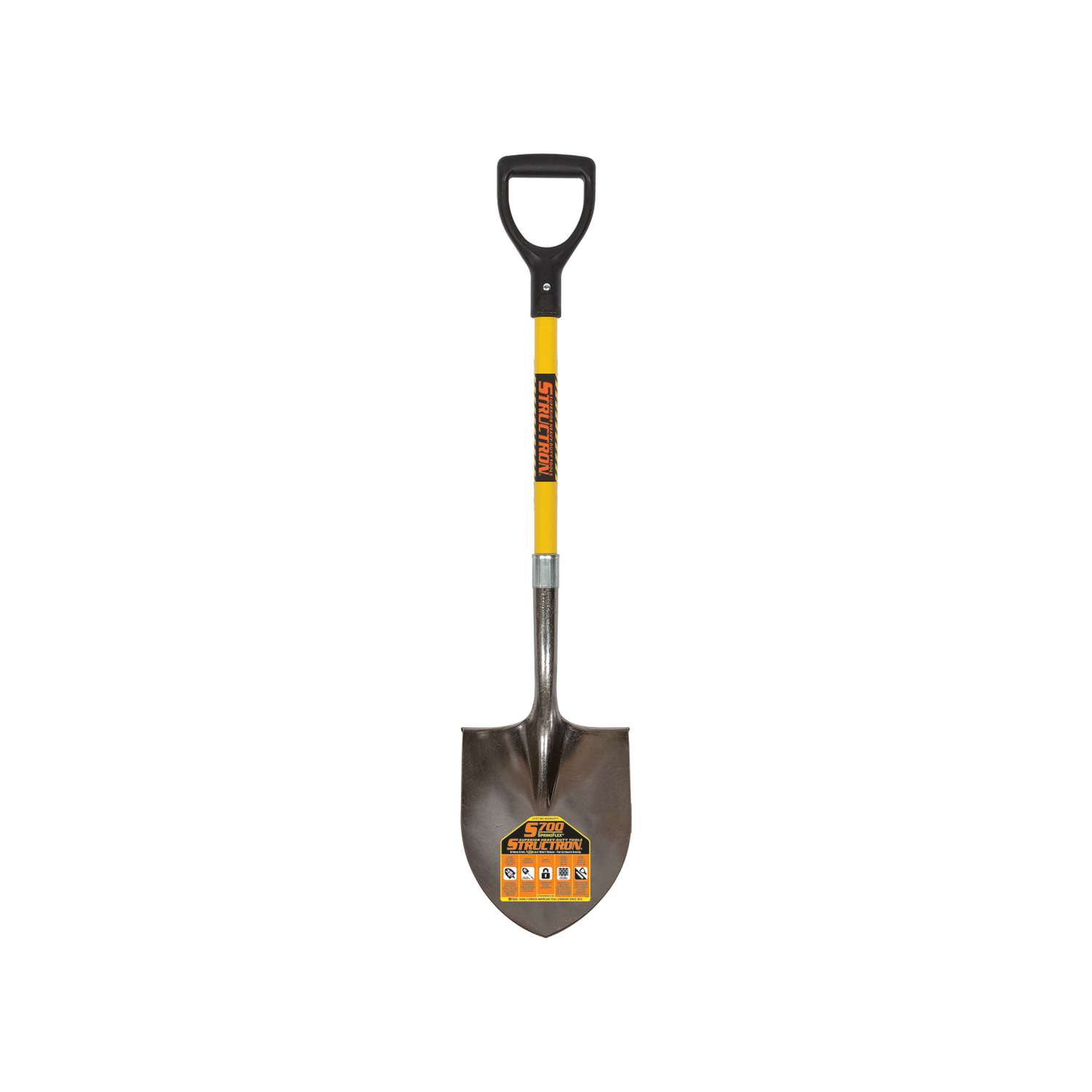 Structron S700 SpringFlex Steel Round Shovel Fiberglass Handle Mfr ...