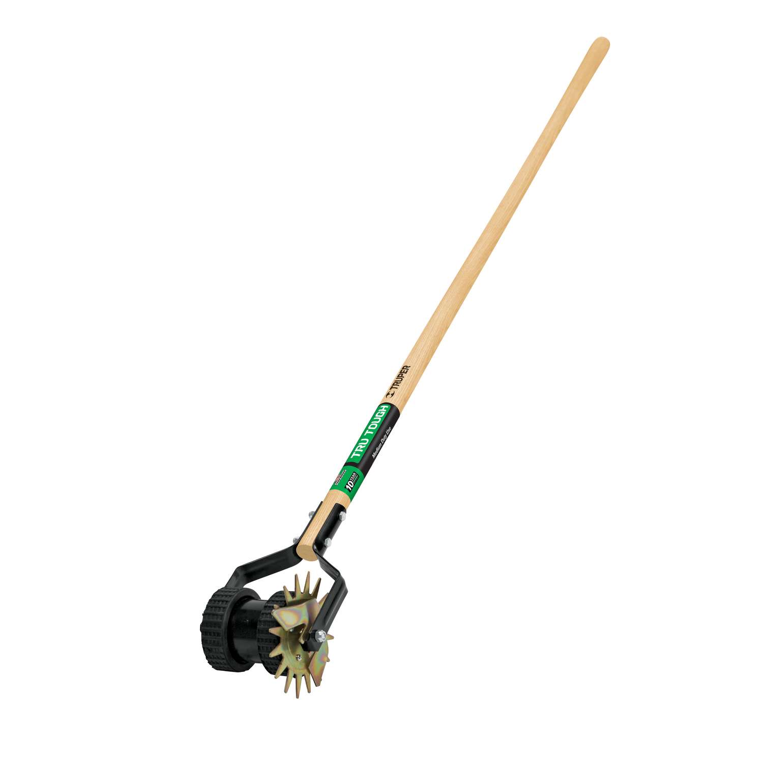 Truper Tru-Tough Steel Dual-Wheeled Rotary Edger 54 in. Wood Handle ...