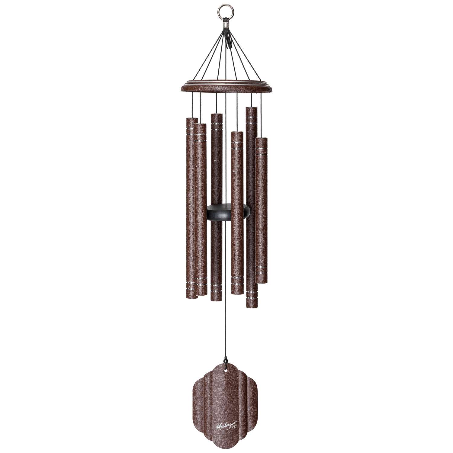 Wind River Arabesque Chocolate Diamond Aluminum 32 in. Wind Chime - Ace ...