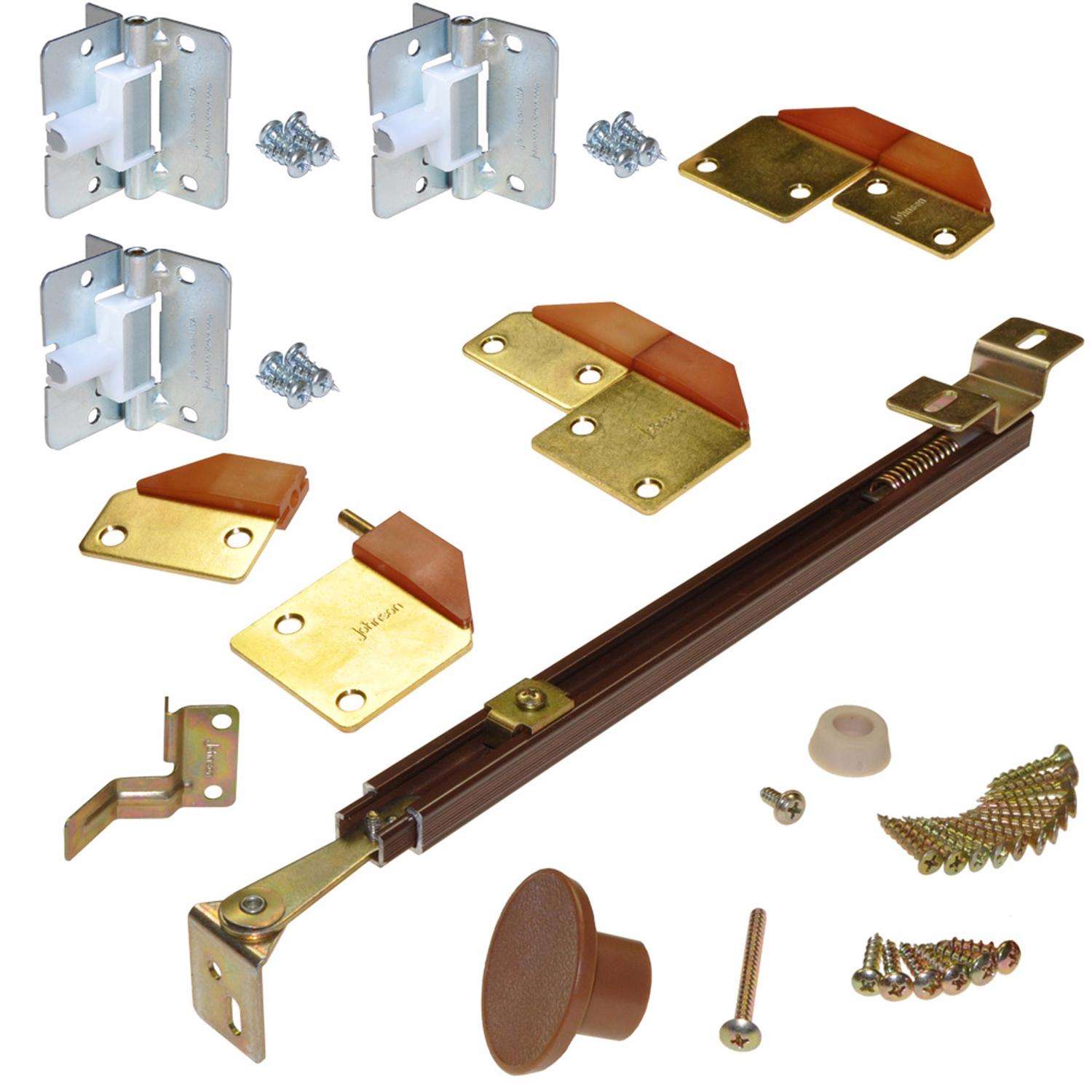 L.E. Johnson Door Hardware Set Tan Metallac Incl Vis Pk - Ace Hardware