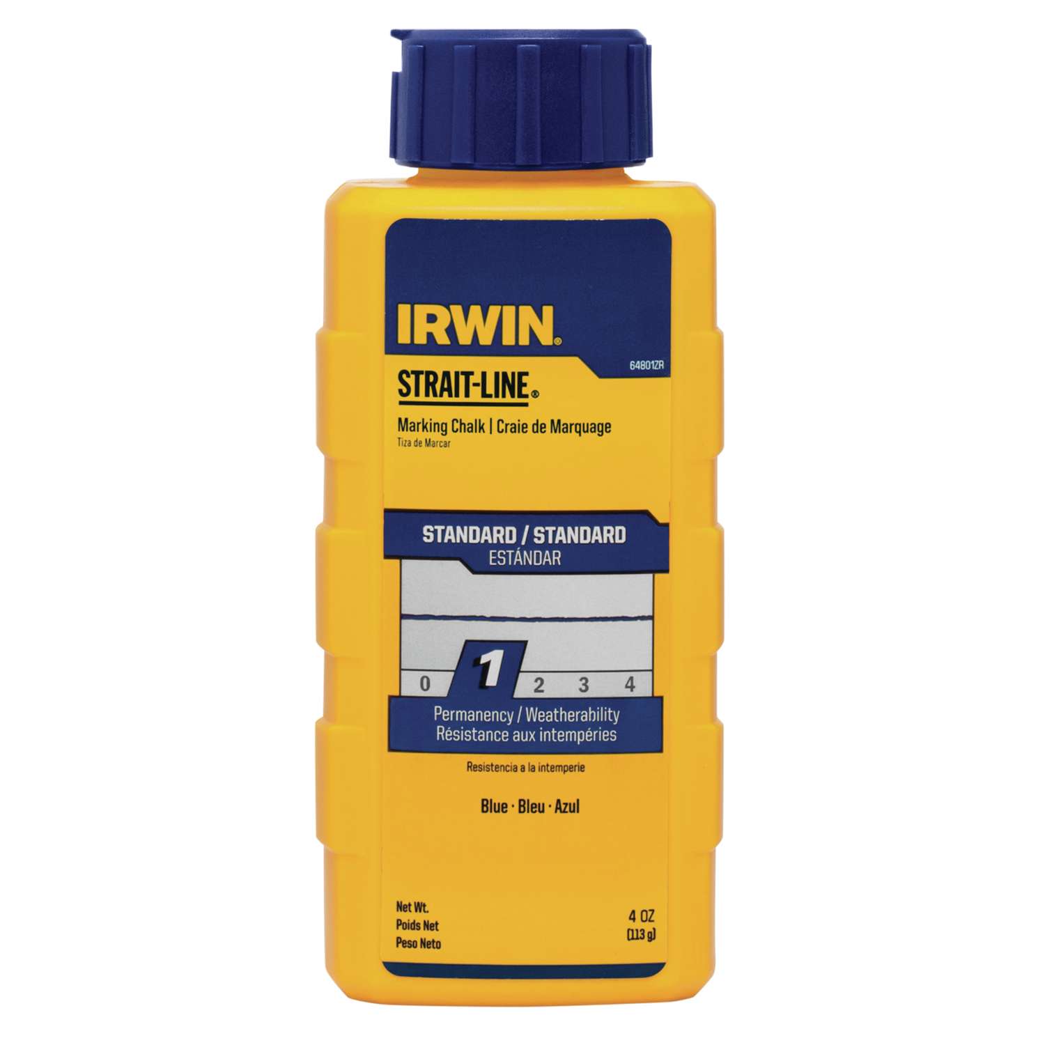 Irwin Strait-Line 4 oz Dust-Off Marking Chalk Blue 1 pk - Ace Hardware