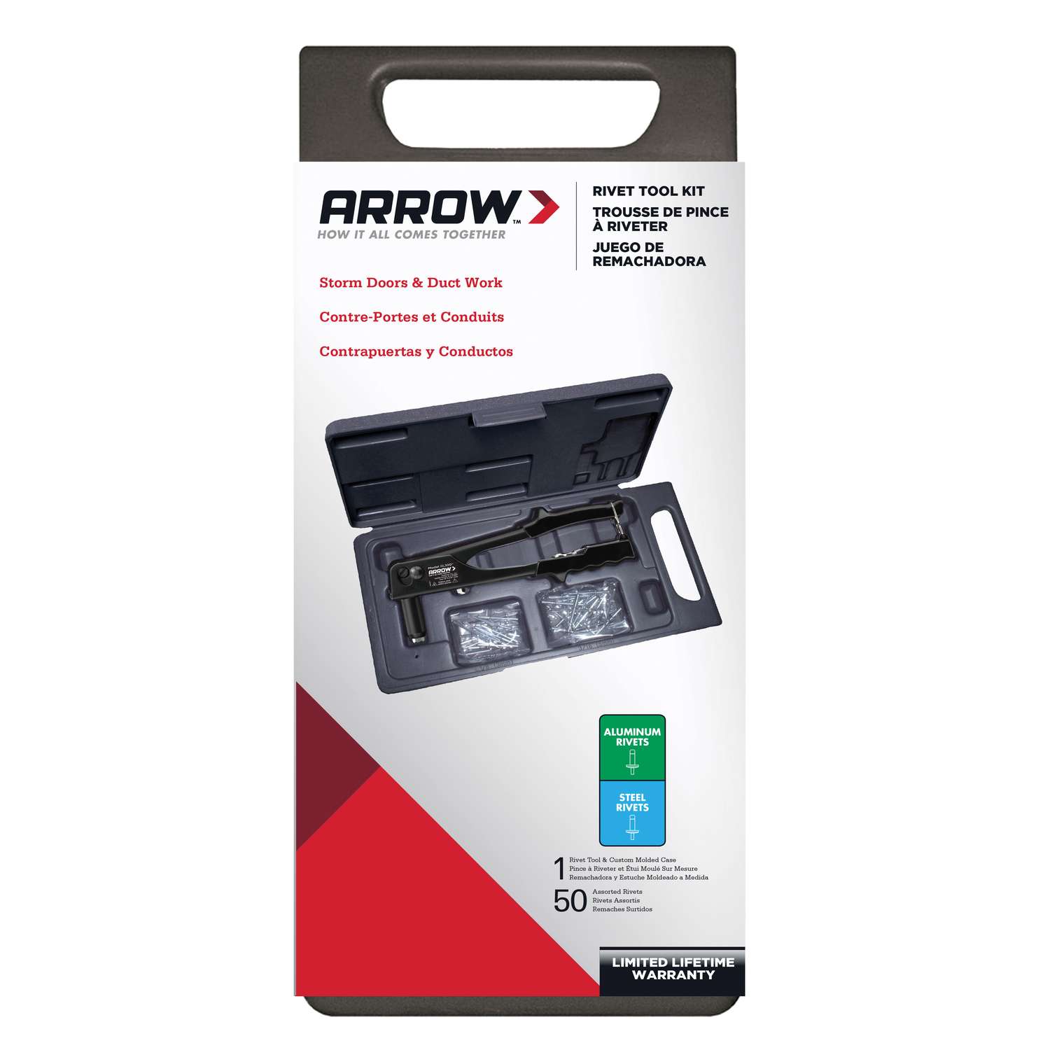 Arrow Steel Rivet Tool Kit Black 1 pc - Ace Hardware