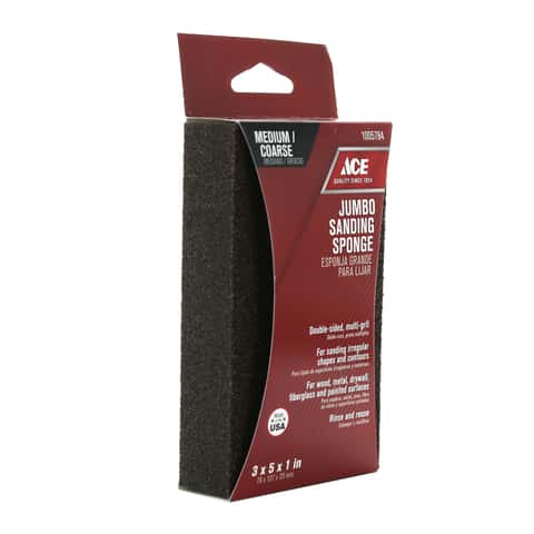 Ace 5 in. L X 3 in. W X 1 in. 60/80 Grit Assorted Extra Large Sanding ...
