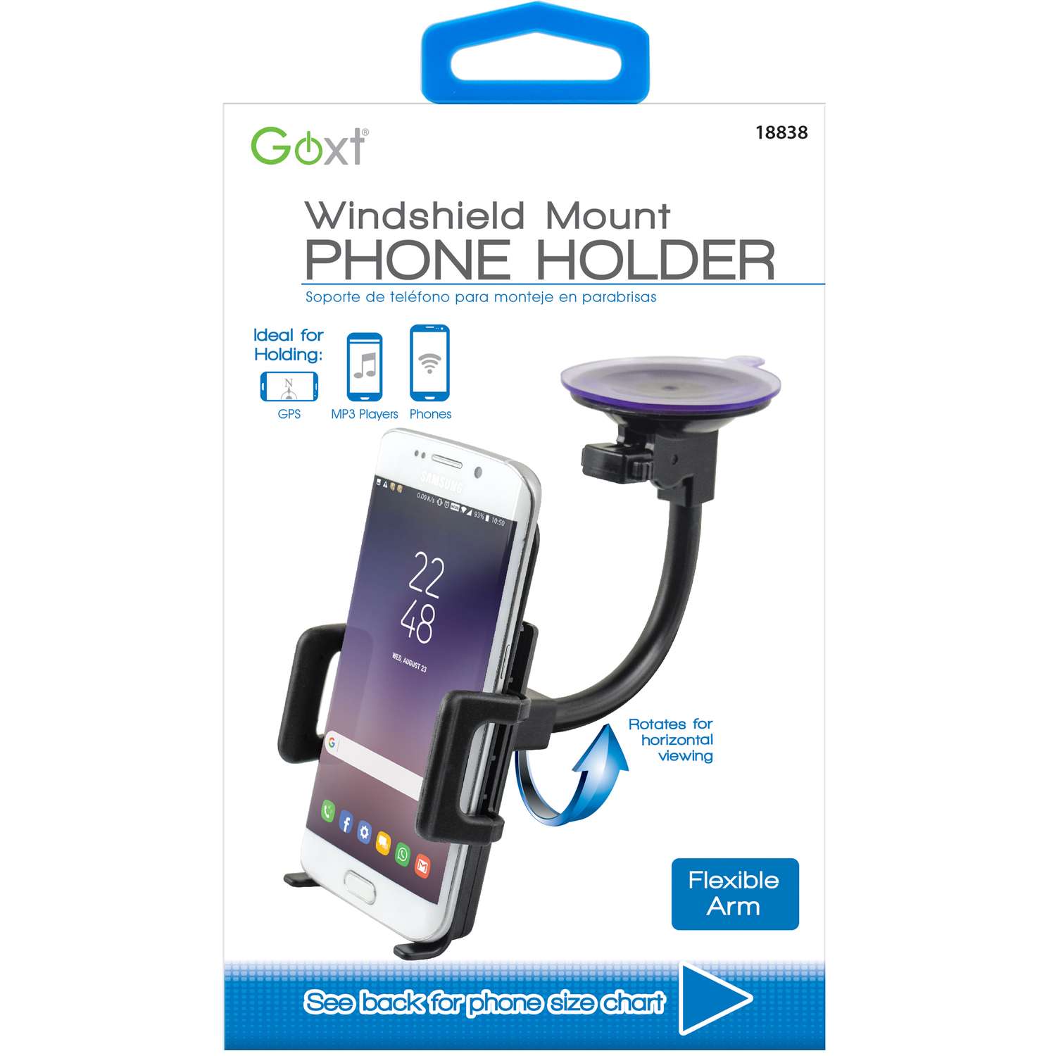 Goxt Black Windshield Cell Phone Mount For All Mobile Devices - Ace ...