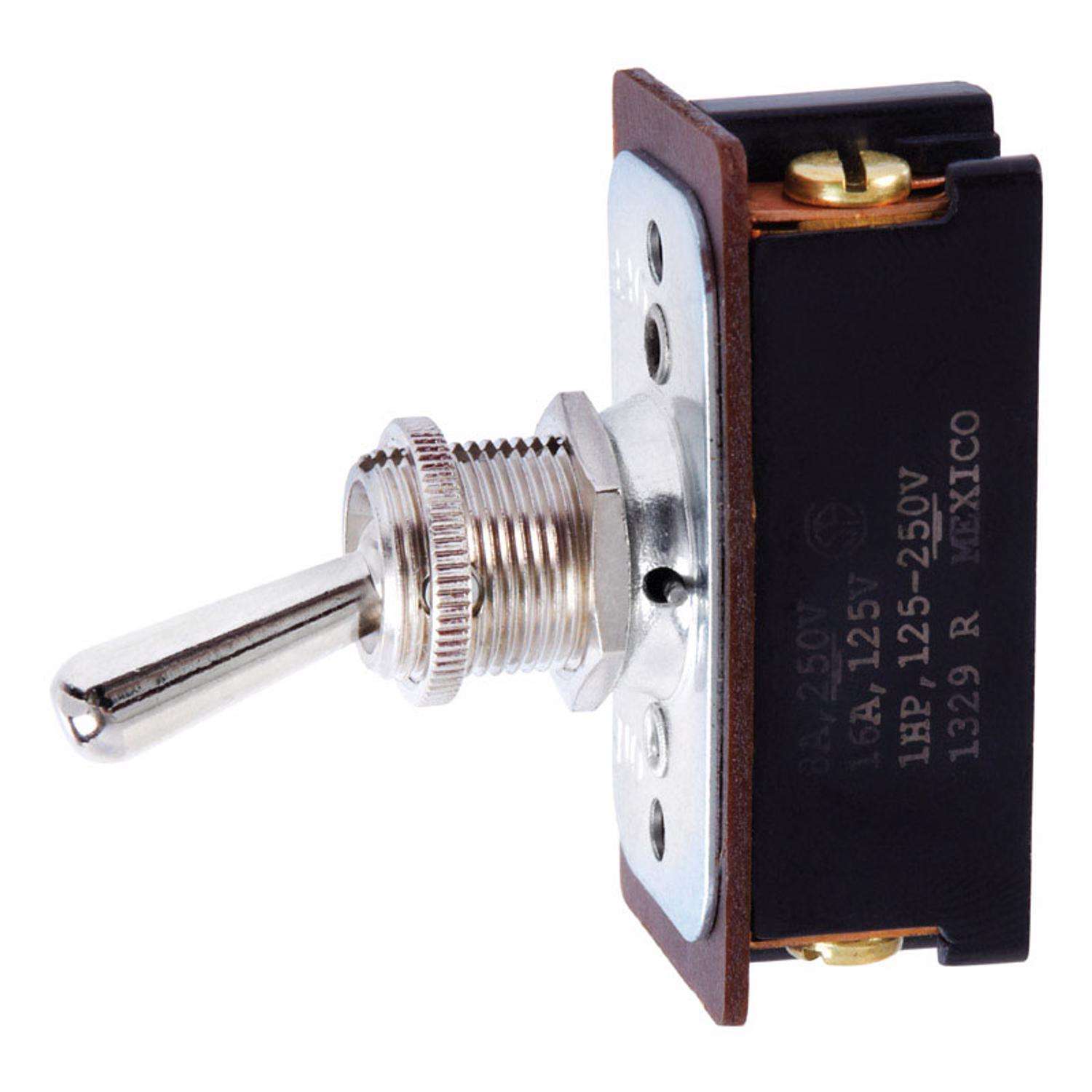 Jandorf 16 amps Double Pole Toggle Power Tool Switch Black/Silver 1 pk ...