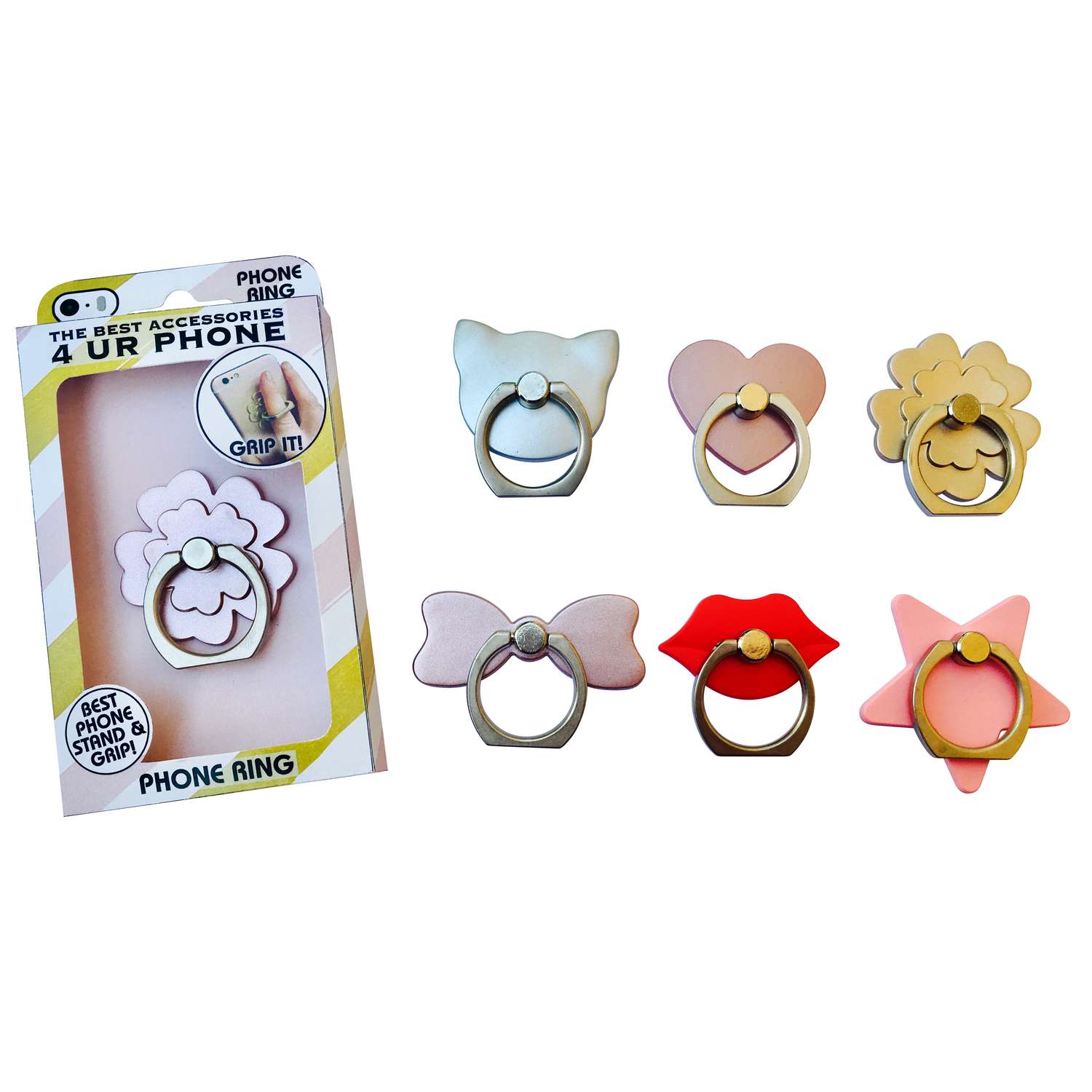 Zorbitz iTrend Assorted Assorted Cell Phone Ring For All Mobile Devices ...