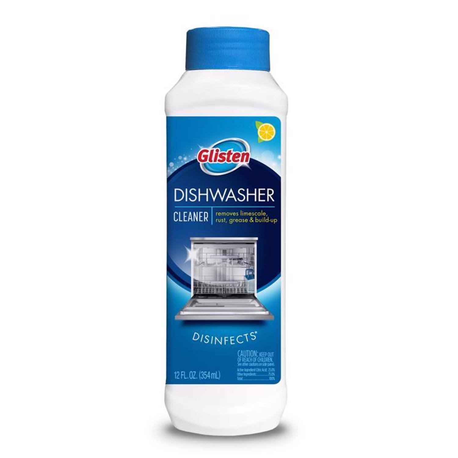 Glisten Dishwasher Lemon Scent Cleaner and Disinfectant 12 oz 1 pk ...