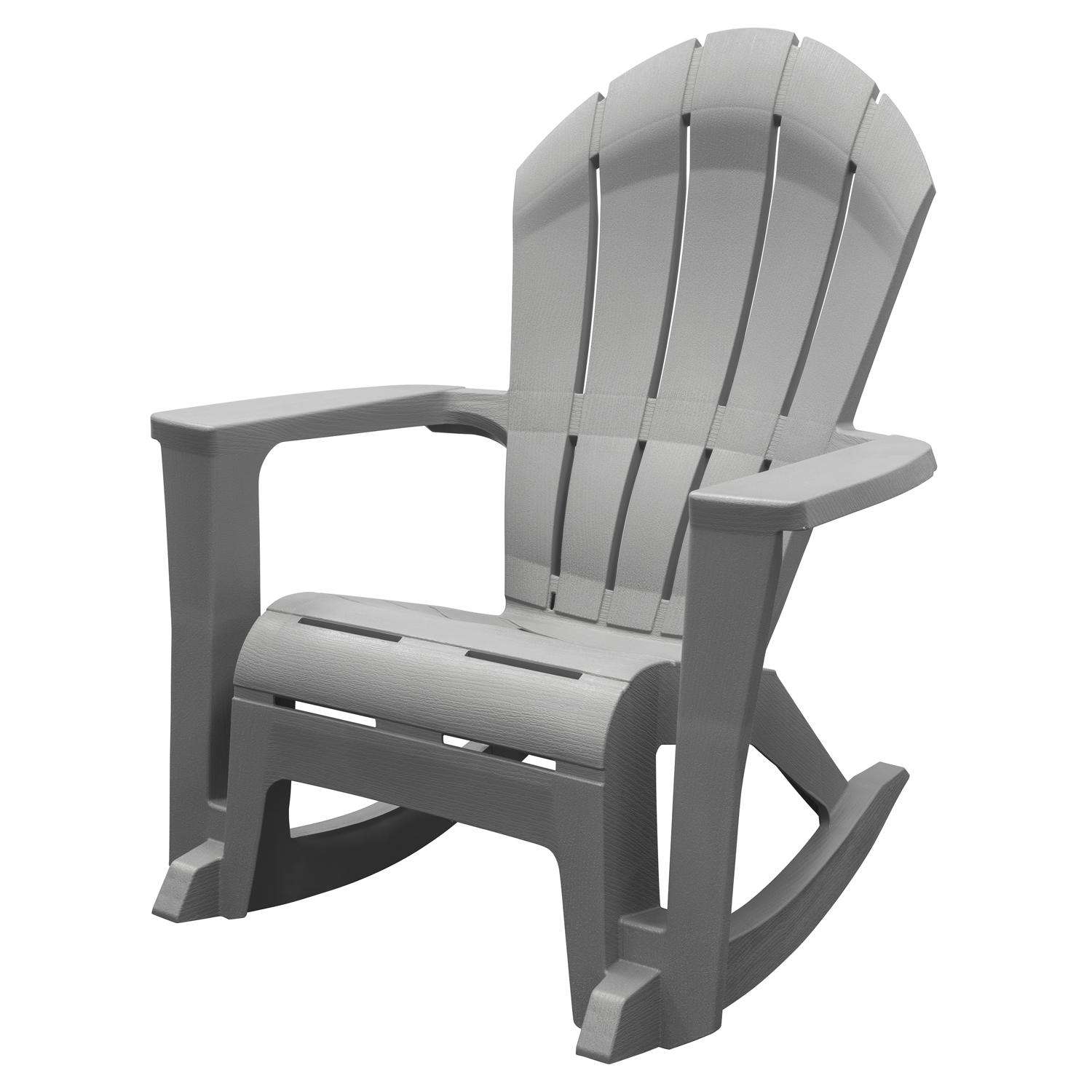 Adams Big Easy Westport Gray Resin Frame Adirondack Rocker - Ace Hardware