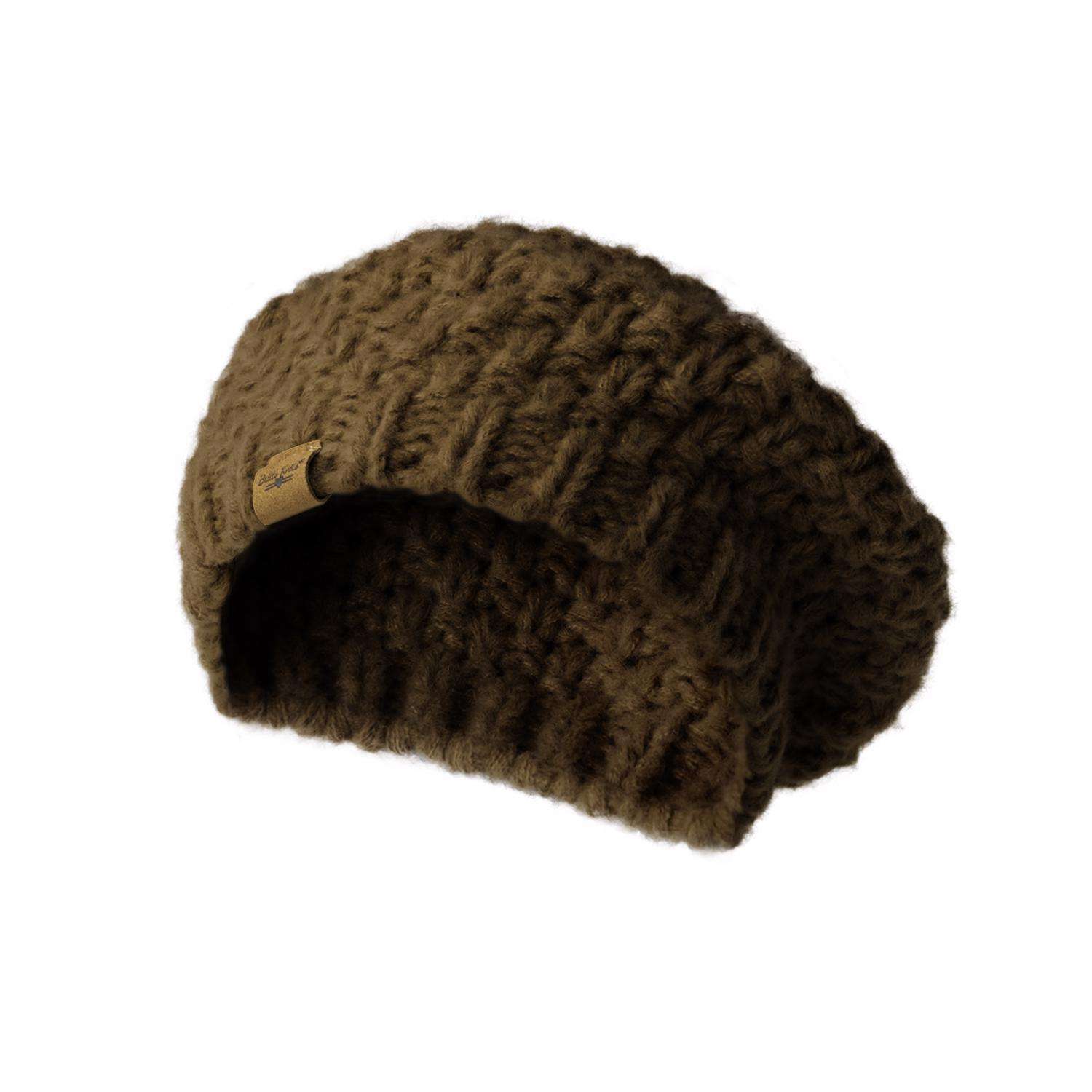 Britt's Knits Everyday Beret Beanie Chestnut One Size Fits Most - Ace ...
