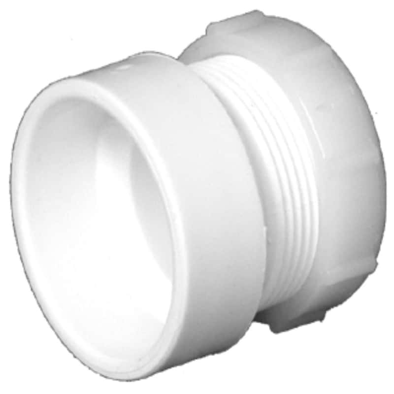Charlotte Pipe Schedule 40 2 in. Hub X 2 in. D Hub PVC Trap Adapter 1 ...