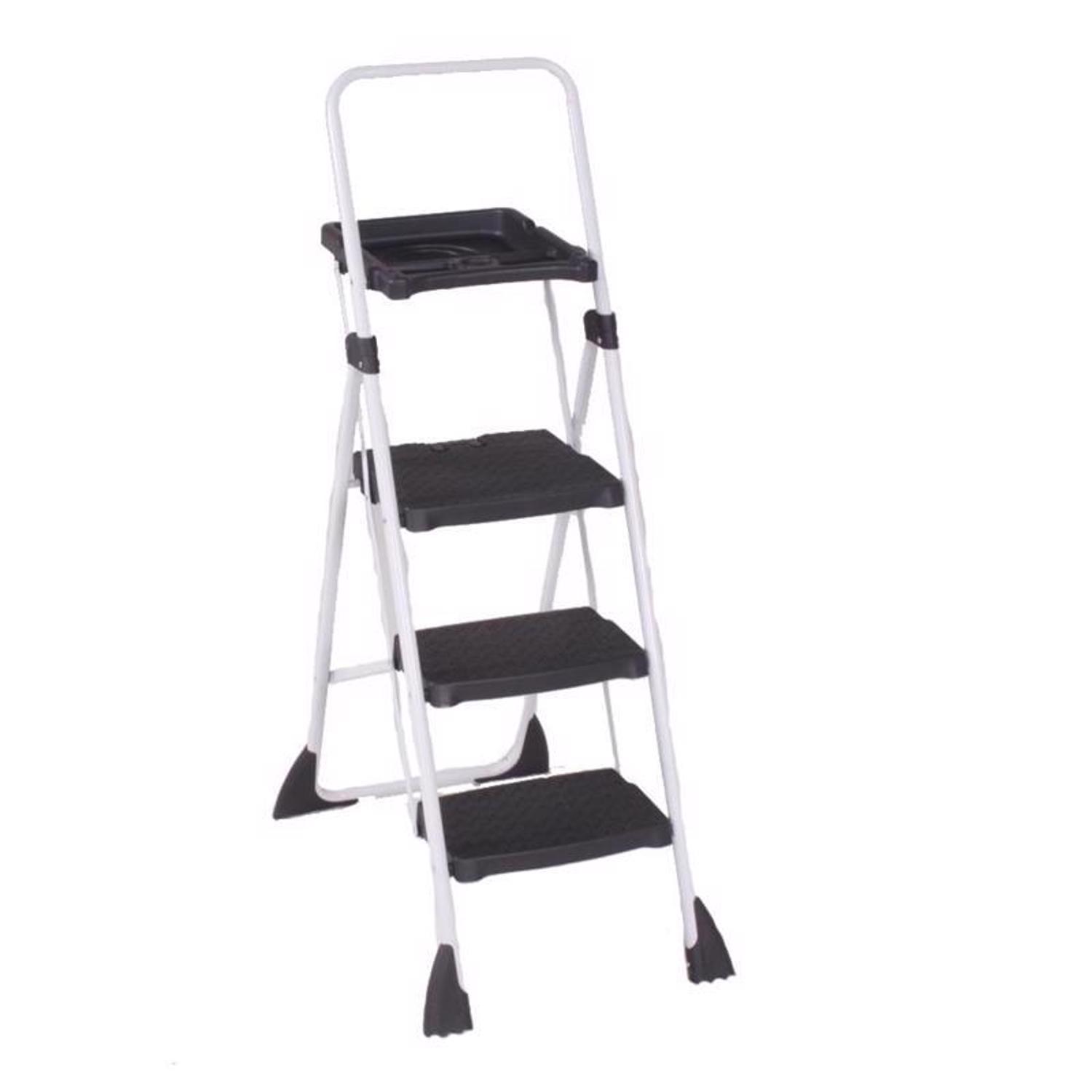 Cosco Tri Step Plus 4.56 ft. H Steel Platform Ladder Type II 225 lb ...