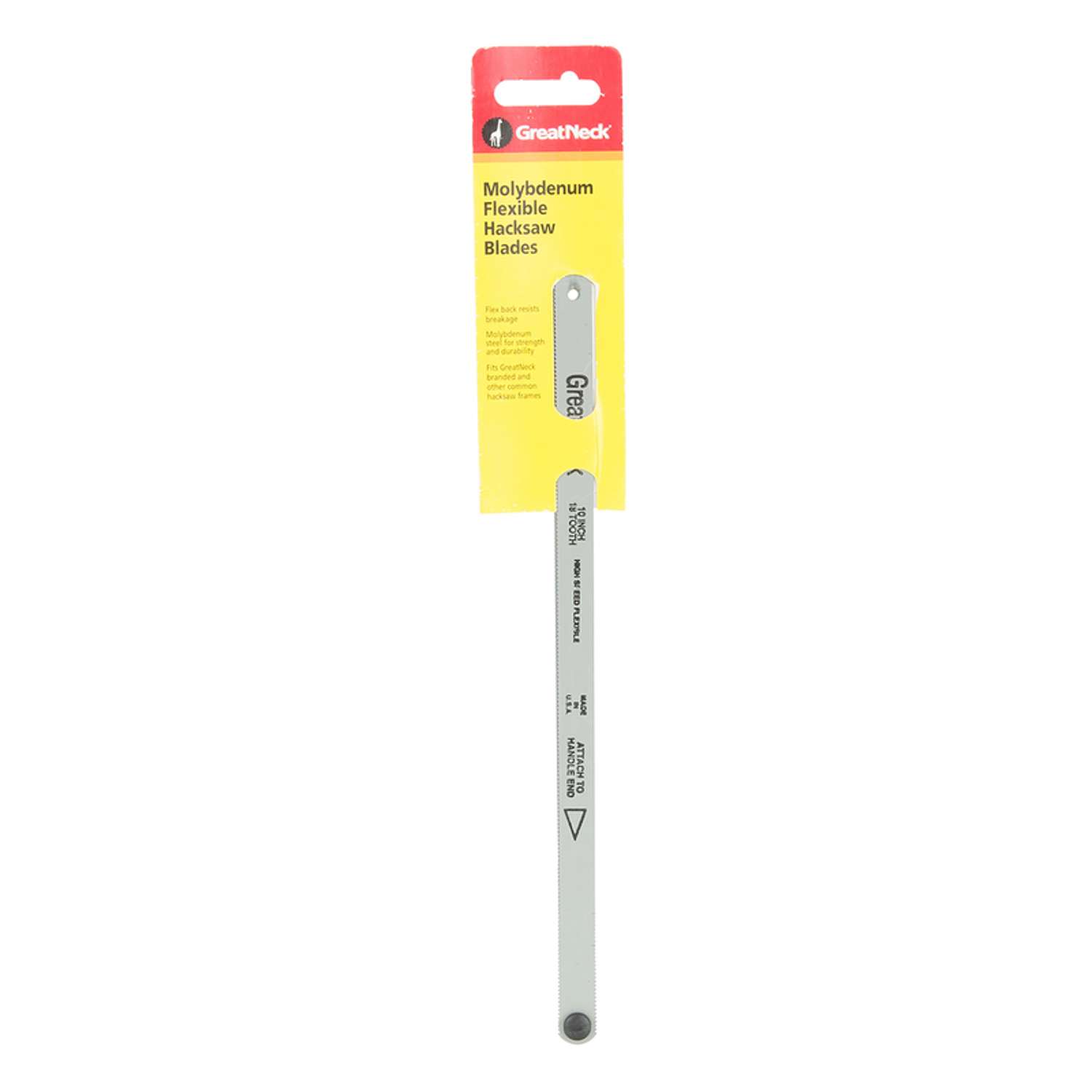Great Neck 10 in. Steel Hacksaw Blades 18 TPI 2 pk - Ace Hardware