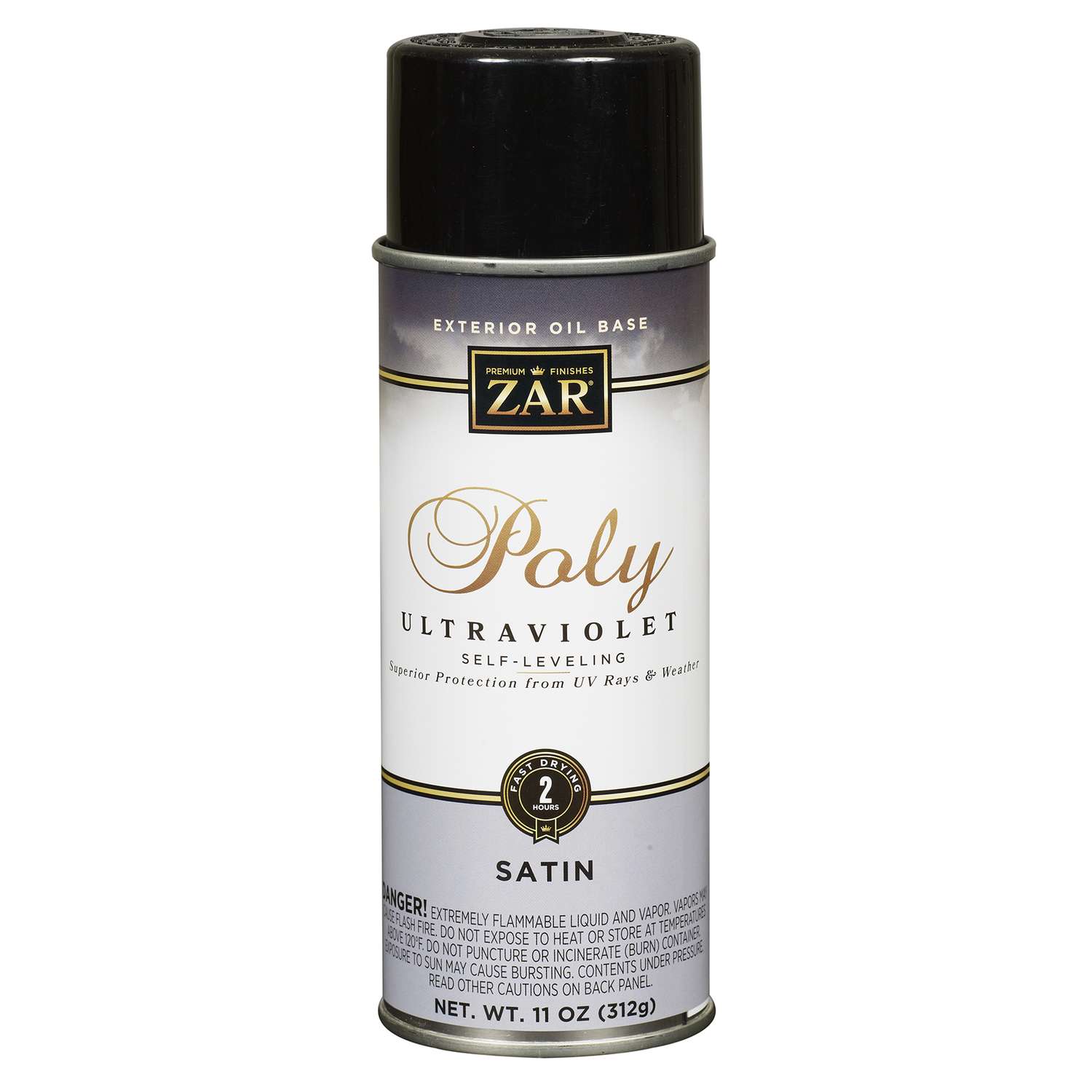 ZAR Ultra Satin Clear Oil-Based Polyurethane Fast Dry Wood Stain 11 oz ...