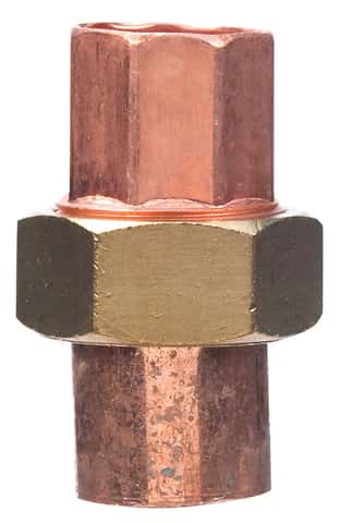NIBCO 3/4 in. Sweat X 3/4 in. D Sweat Copper Union 1 pk Mfr# W02065D ...