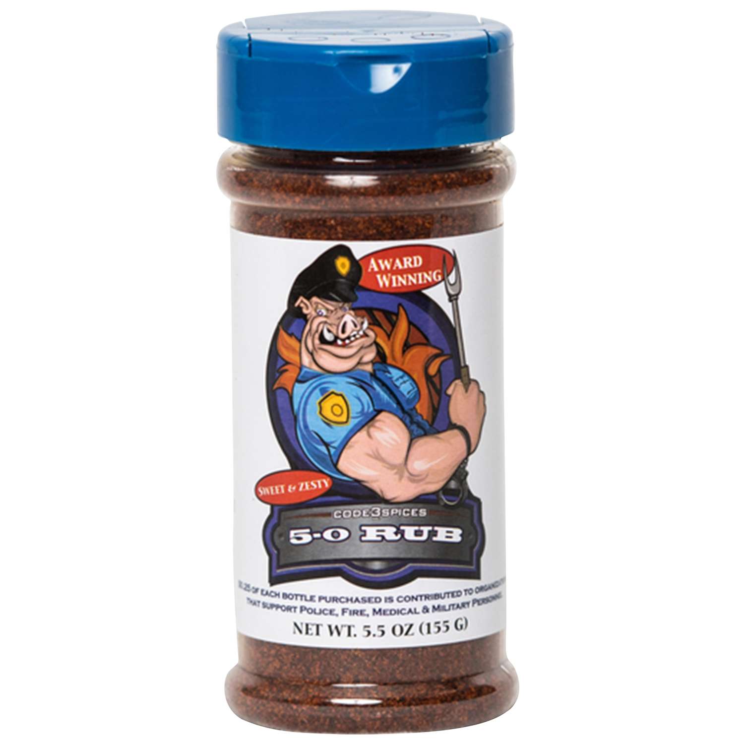 Code 3 Spices 5-0 Rub Sweet and Zesty BBQ Seasoning 5.5 oz - Ace Hardware