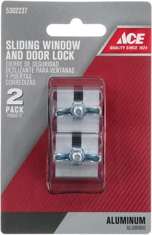 Ace Aluminum Aluminum Indoor Slide Locks - Ace Hardware