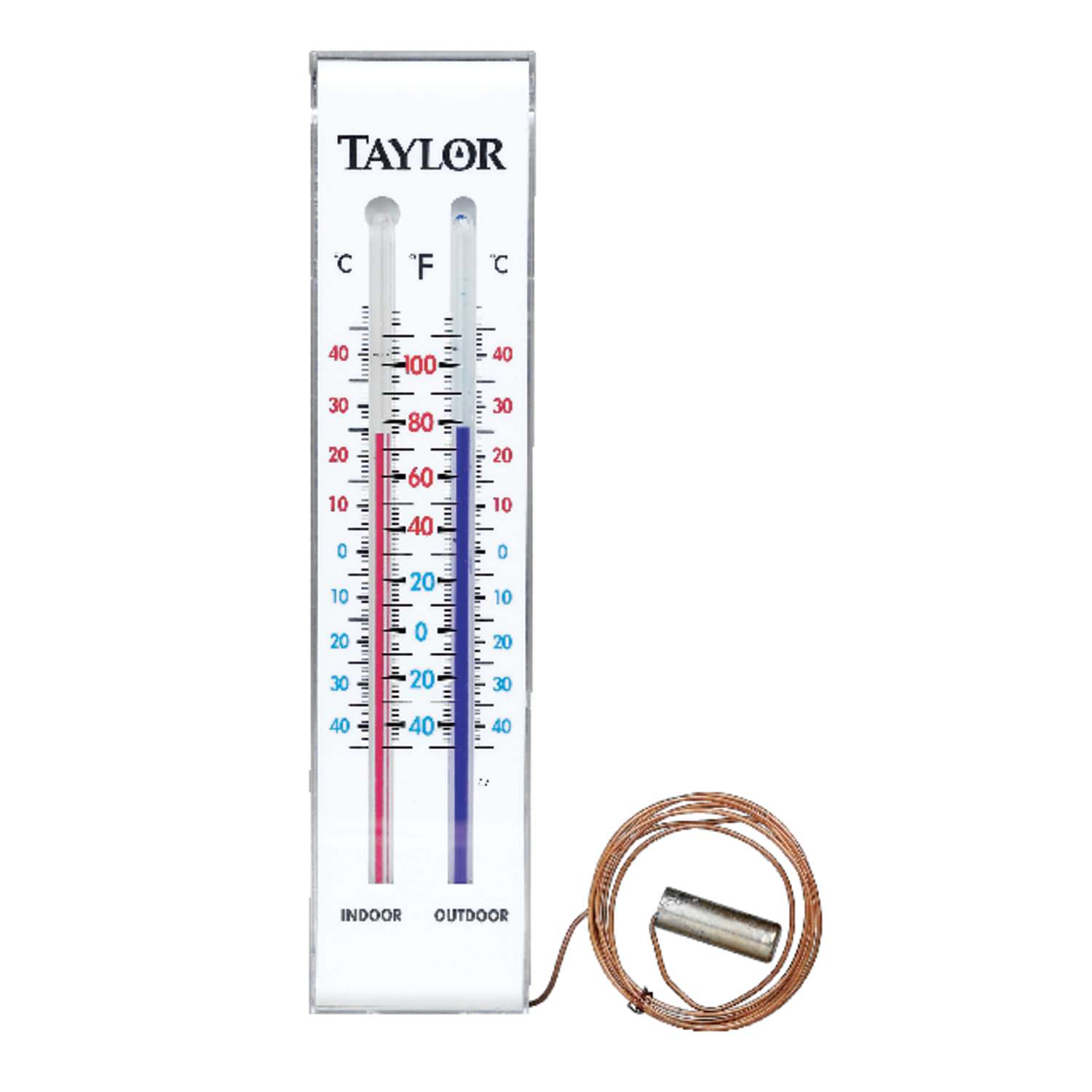 Taylor Tube Thermometer Plastic White 9.06 in. - Ace Hardware