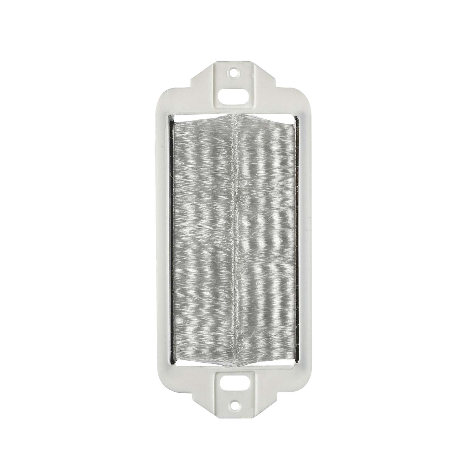 Leviton White 1 gang Thermoplastic Decorator Brush Bulk Cable Wall ...