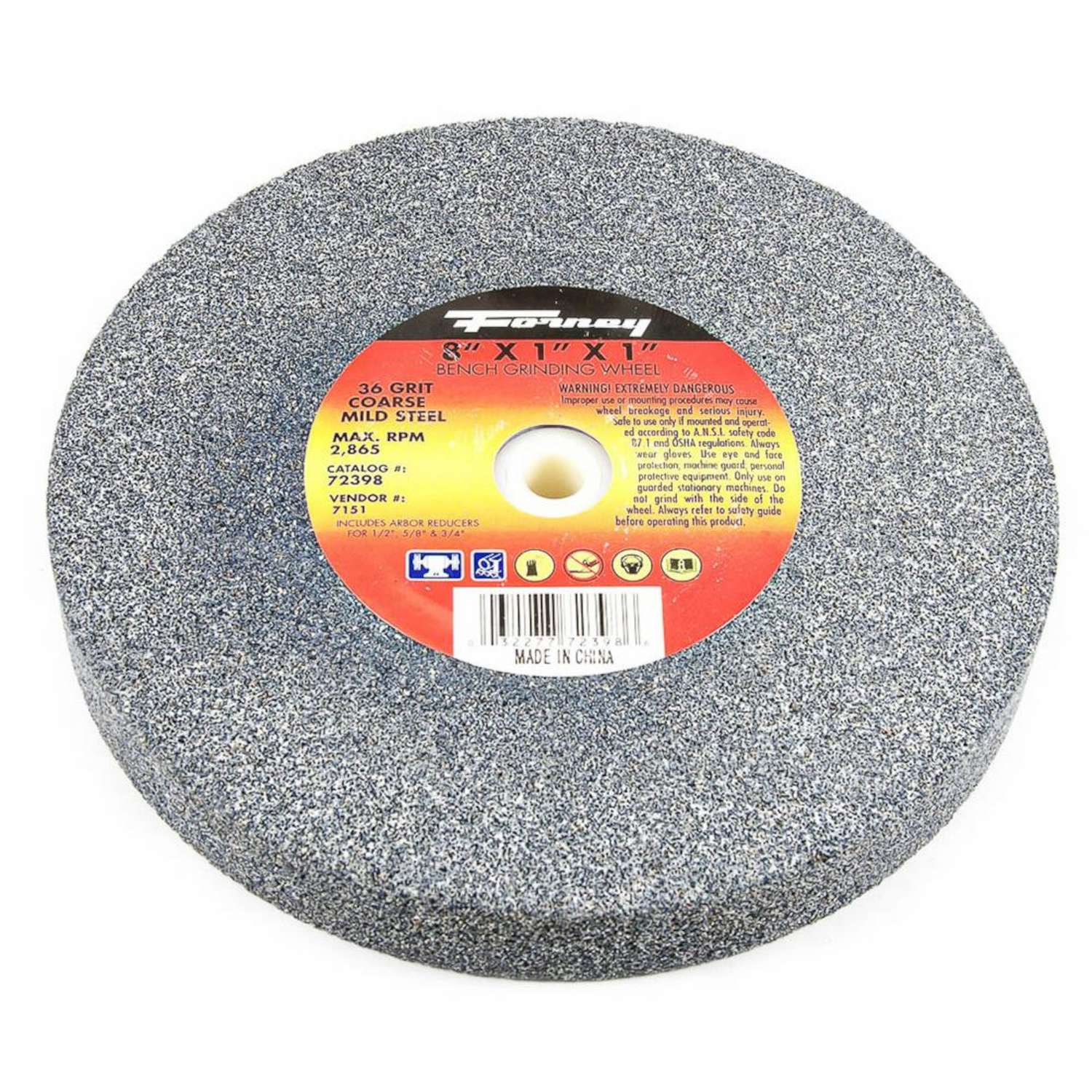 Forney 8 in. D X 1 in. Bench Grinding Wheel - Ace Hardware