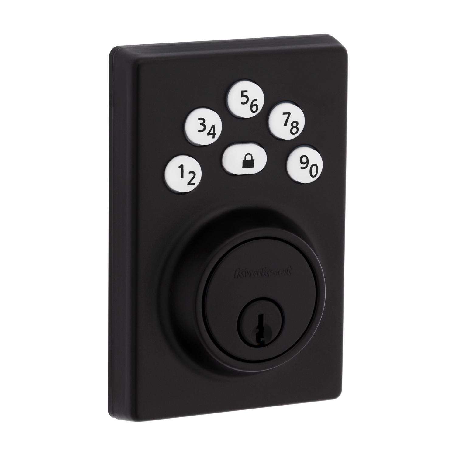 Kwikset Powerbolt Matte Black Zinc Electronic Deadbolt - Ace Hardware