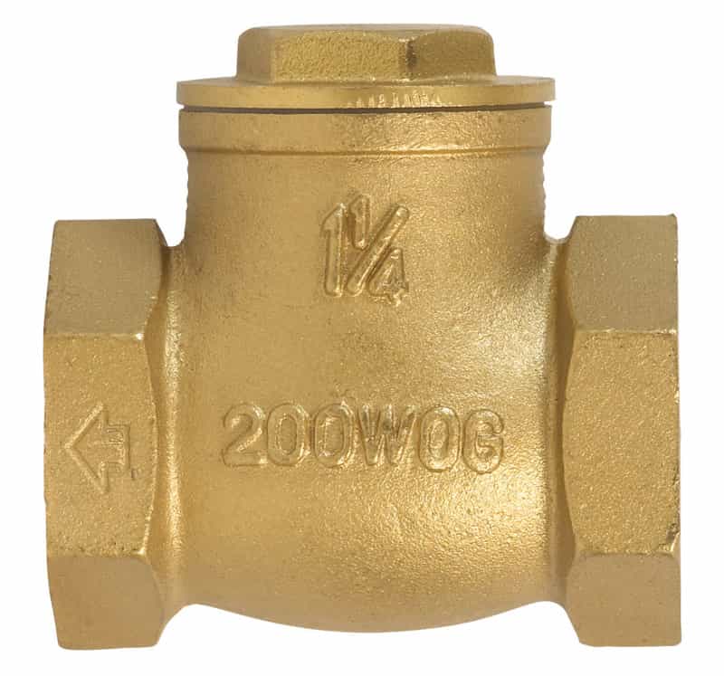 Mueller 1-1/4 in. IPS Brass Swing Check Valve - Ace Hardware