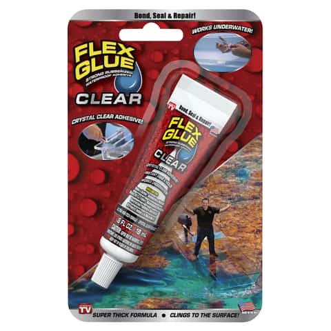 Flex Seal Family of Products Clear Rubberized Waterproof Adhesive 0.6 ...