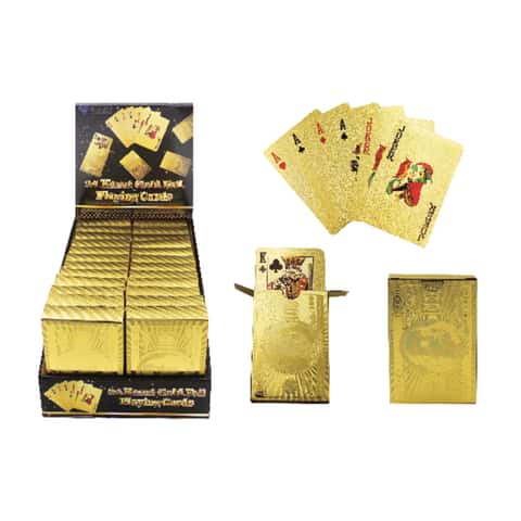 Diamond Visions 24 Karat Gold Playing Cards Paper/Foil 1 box - Ace Hardware