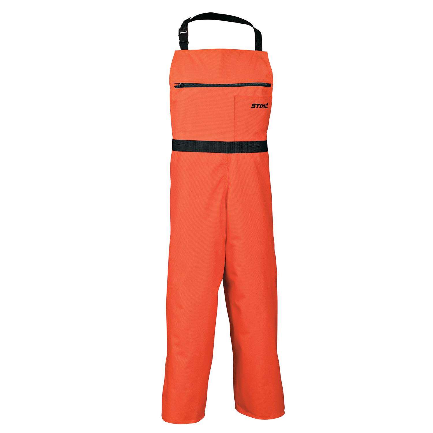 STIHL Chapron Nylon Bib Overalls Orange L 1 pk - Ace Hardware