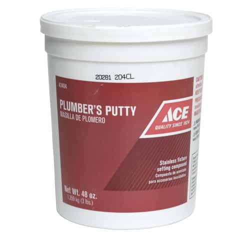 Ace Gray Plumbers Putty 3 lb Mfr# 43095 - Ace Hardware