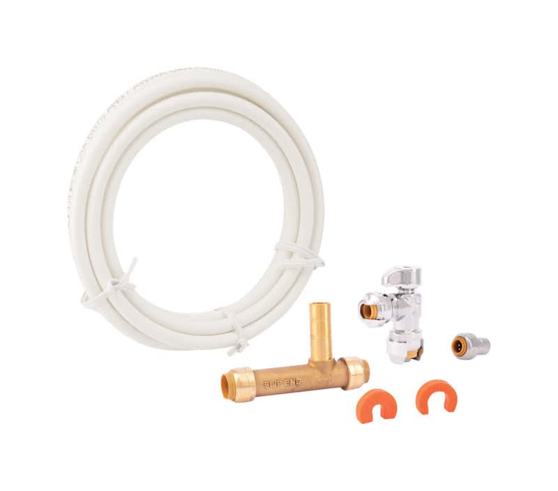 SharkBite 1/4 in. Push Fit X 1/4 in. D Push to Fit 10 ft. Brass Ice ...