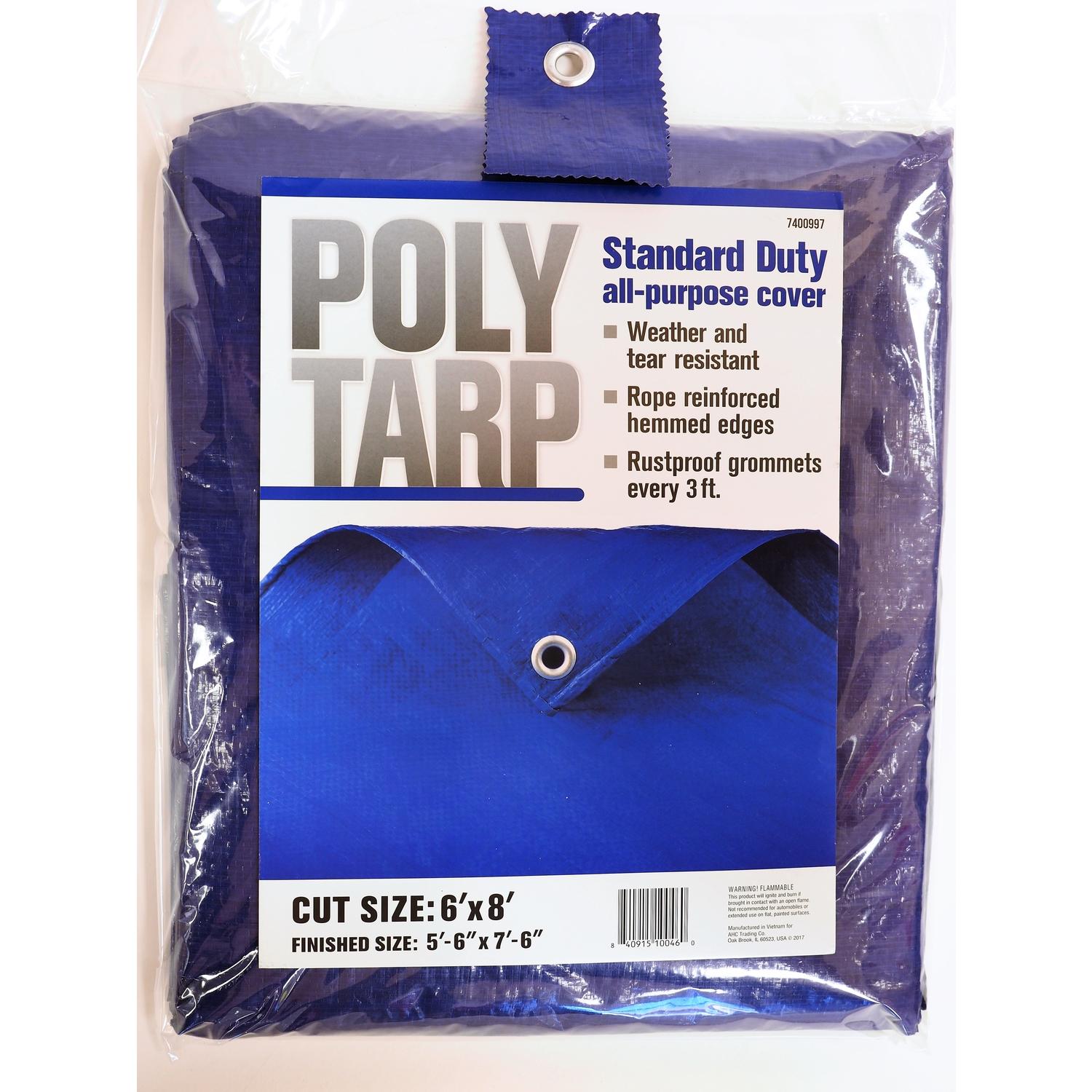Projex 6 ft. W X 8 ft. L Light Duty Polyethylene Tarp Blue Mfr# KSA68 ...