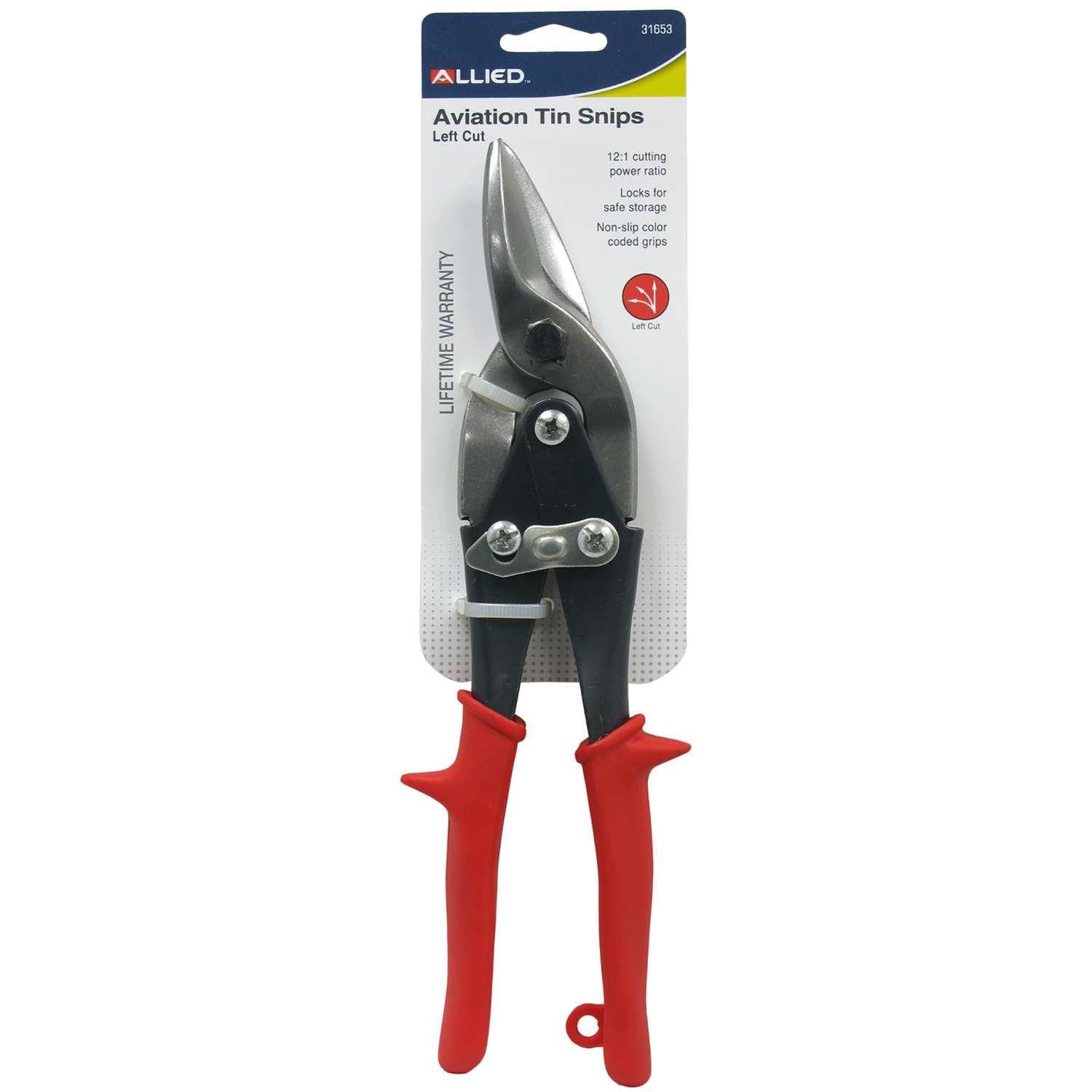 Allied 12 in. Carbon Steel Left Cut Aviation Snips 1 pk - Ace Hardware