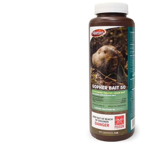 Martin's Gopher Bait 50 Toxic Bait Granules For Gophers and Moles 1 lb ...