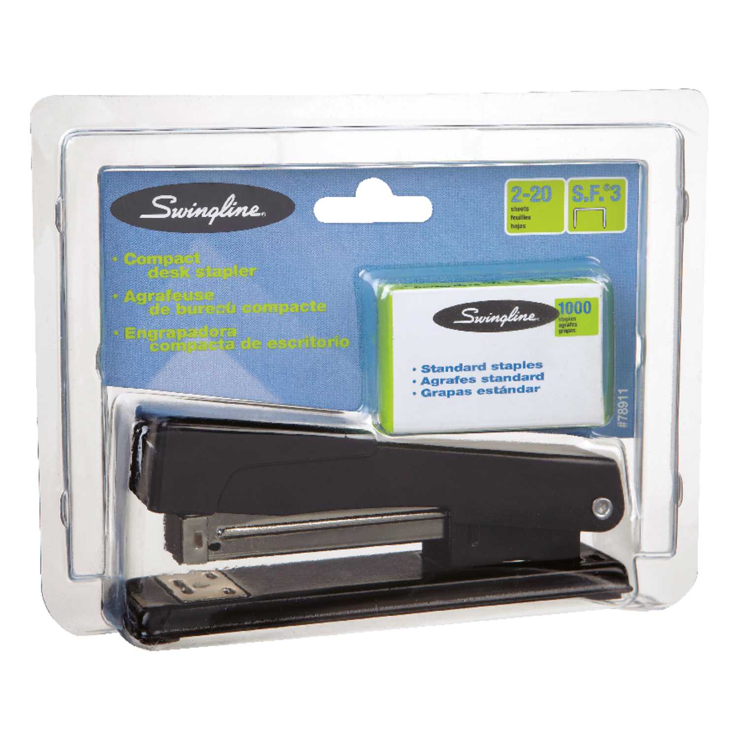Swingline Compact Flat Desk Stapler Black - Ace Hardware