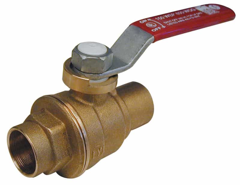 Mueller 3/4 in. Brass Solder Ball Valve Full Port - Ace Hardware