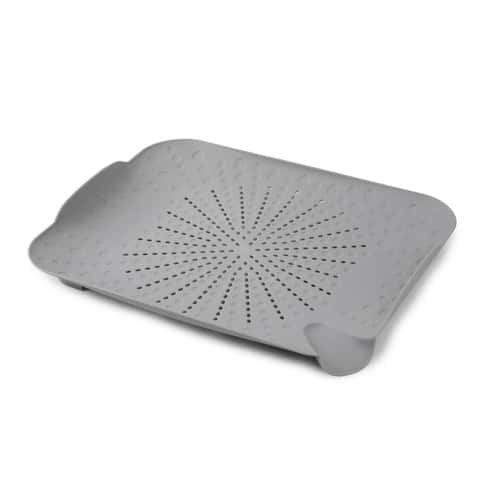 Core Kitchen Pewter Polypropylene Flat Sink Colander - Ace Hardware