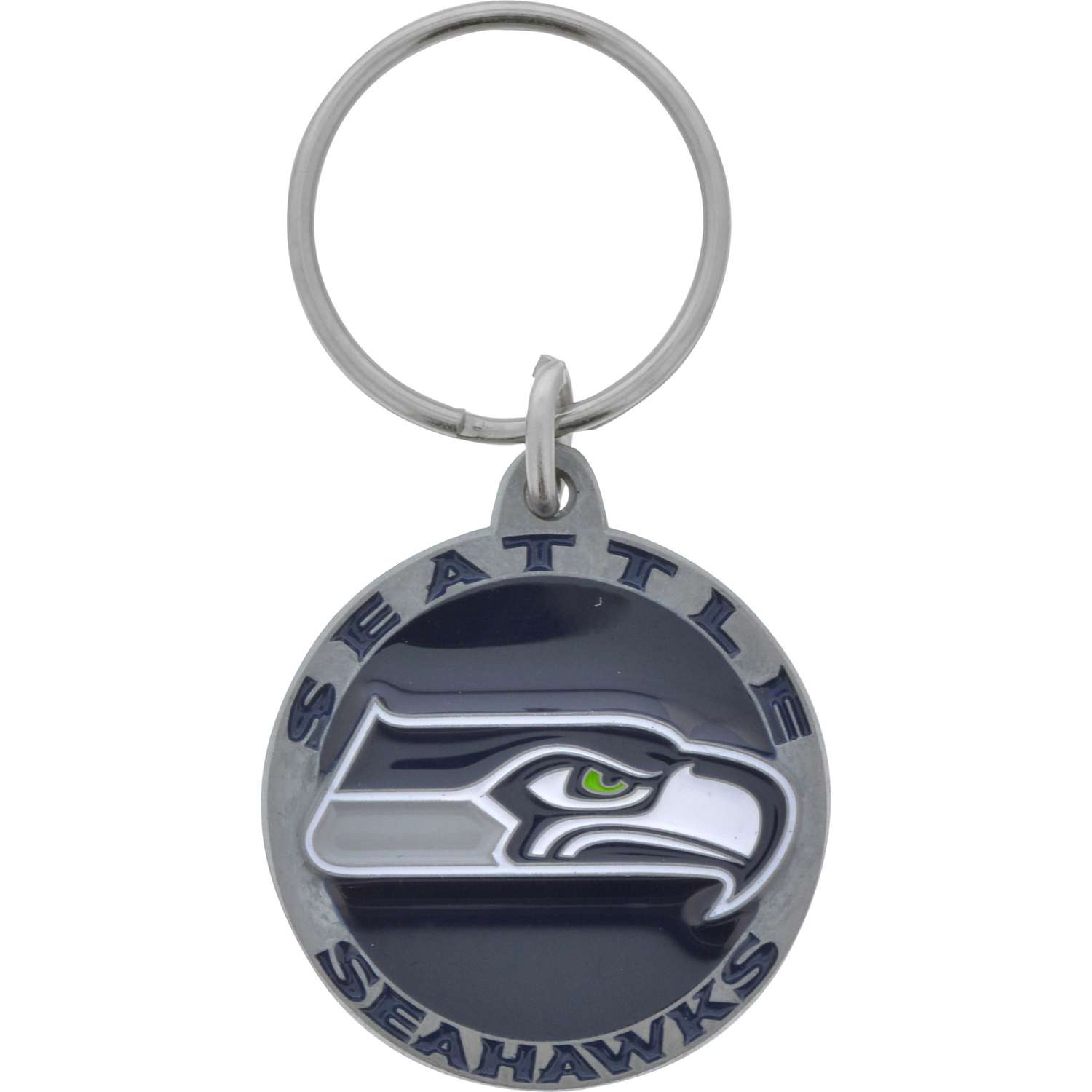 Hillman Seattle Seahawks Metal Silver Decorative Key Chain - Ace Hardware