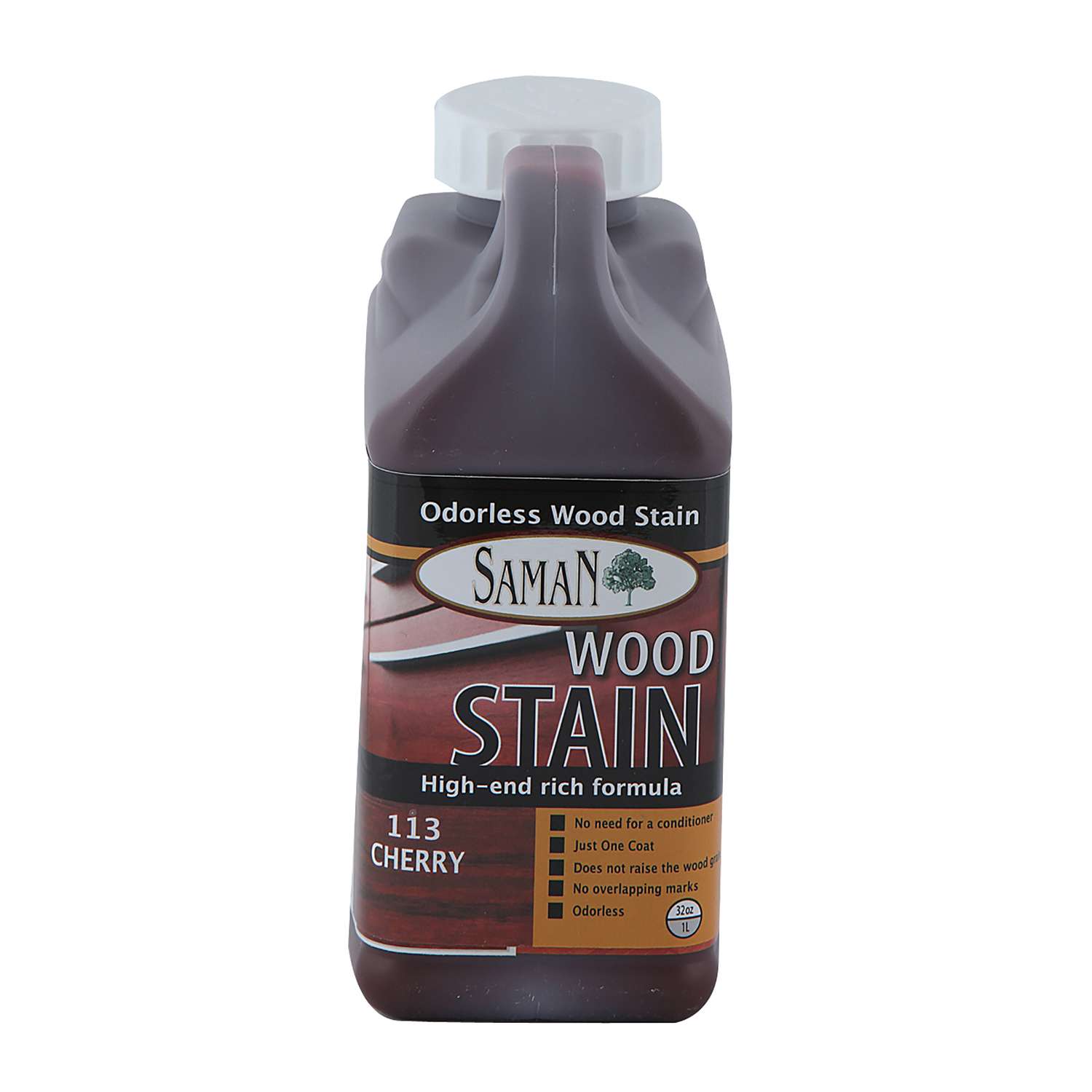 Saman Semi-Transparent Cherry Water-Based Wood Stain 32 oz - Ace Hardware