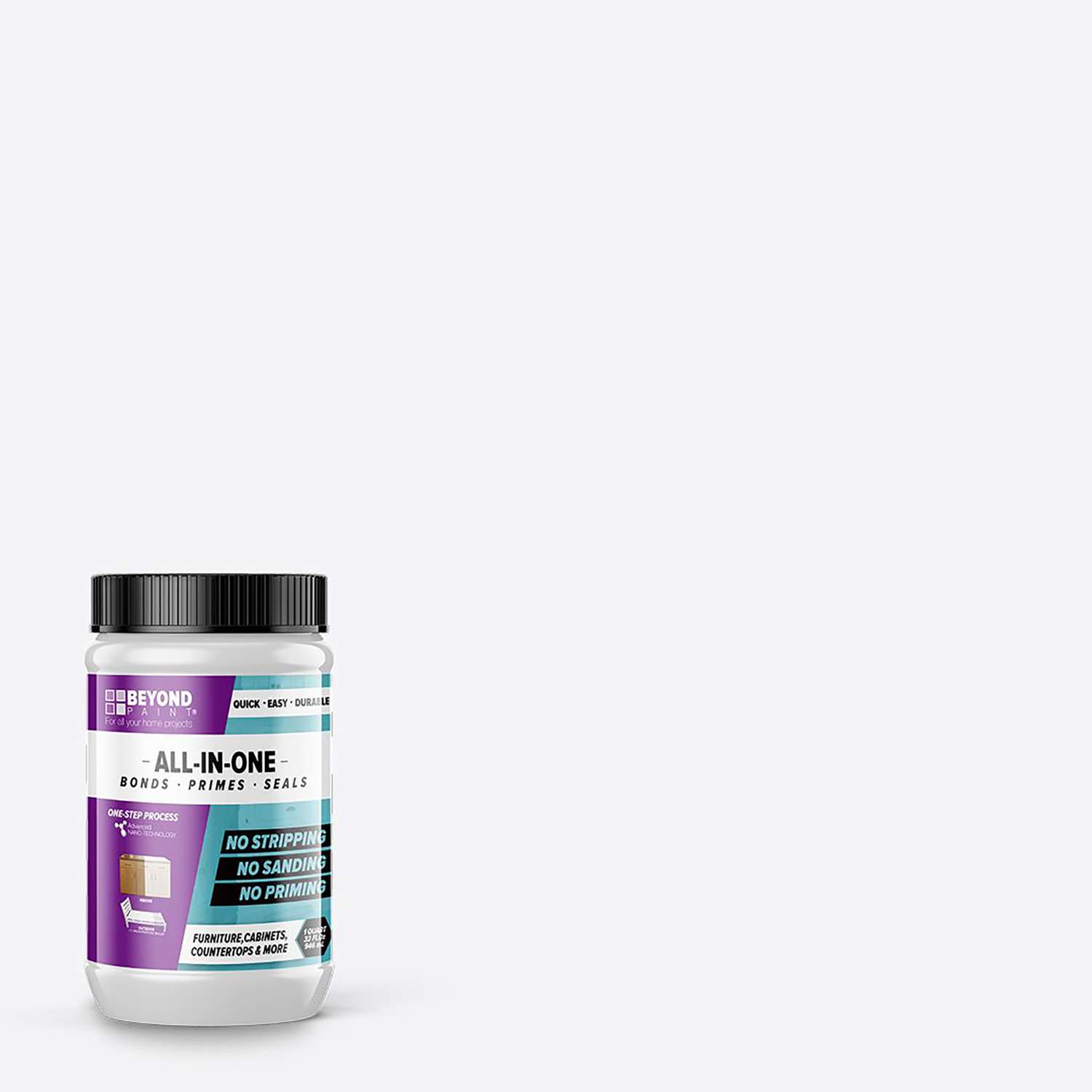 Beyond Paint Matte Bright White Water-Based Paint Exterior and Interior ...