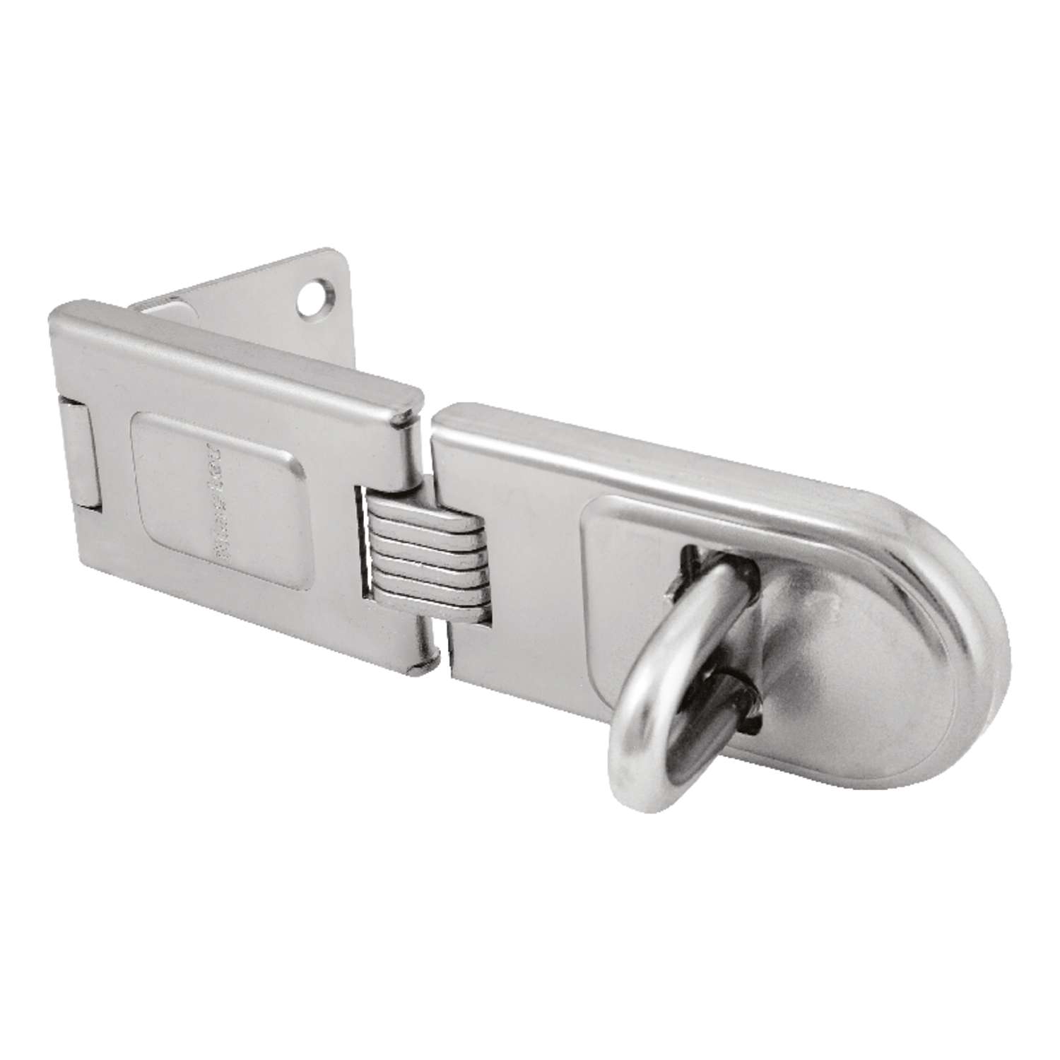 Master Lock Bright Hardened Steel 6-1/4 in. L Fixed Staple Hasp 1 pk ...