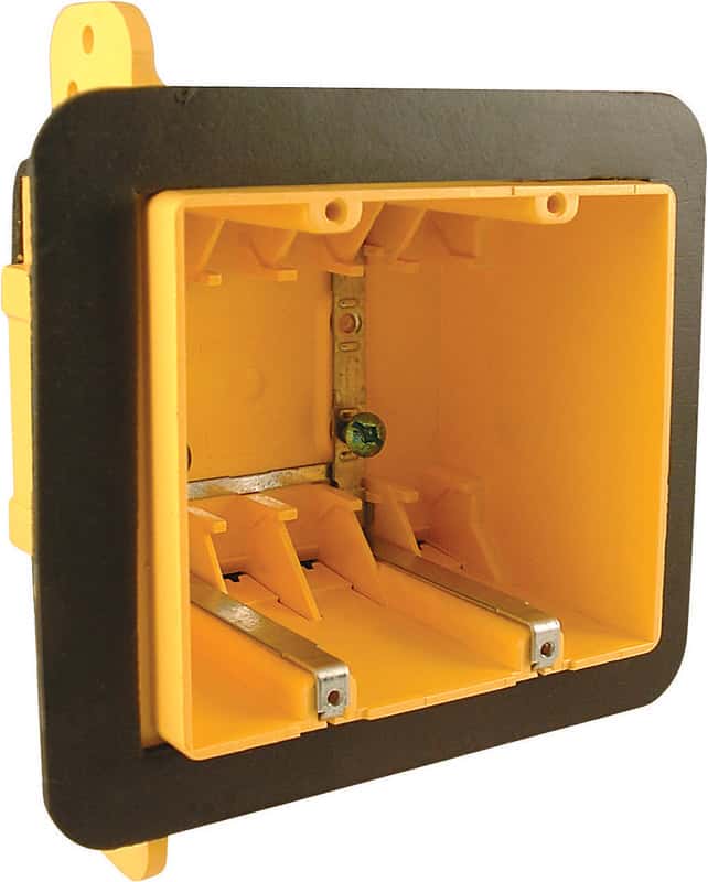 Raco 37 cu in Square Noryl 2 gang Electrical Box Yellow - Ace Hardware
