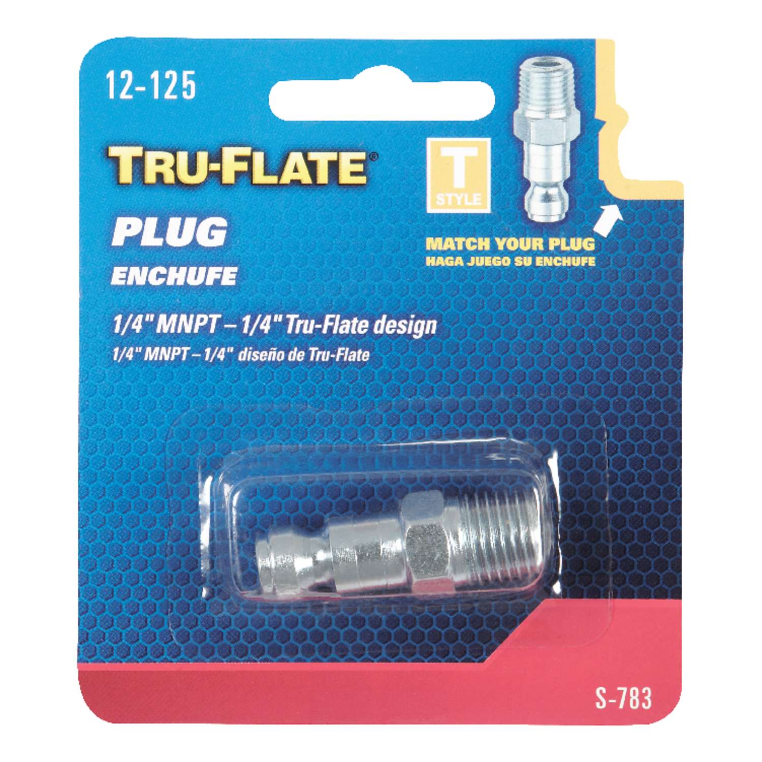 Tru-Flate Steel Air Plug 1/4 in. Male 1 pc - Ace Hardware