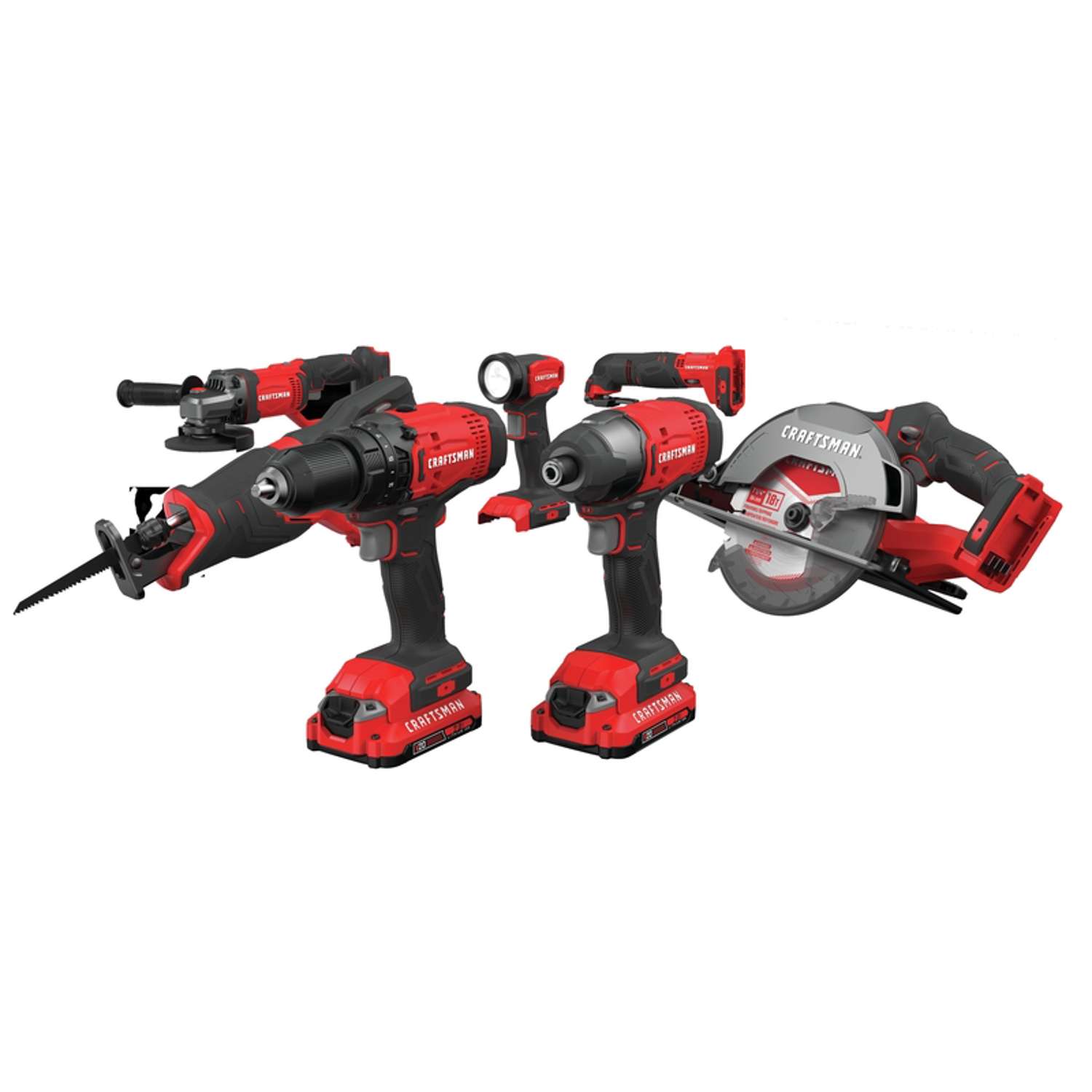 Craftsman V20 Cordless Brushed 7 Tool Combo Kit - Ace Hardware