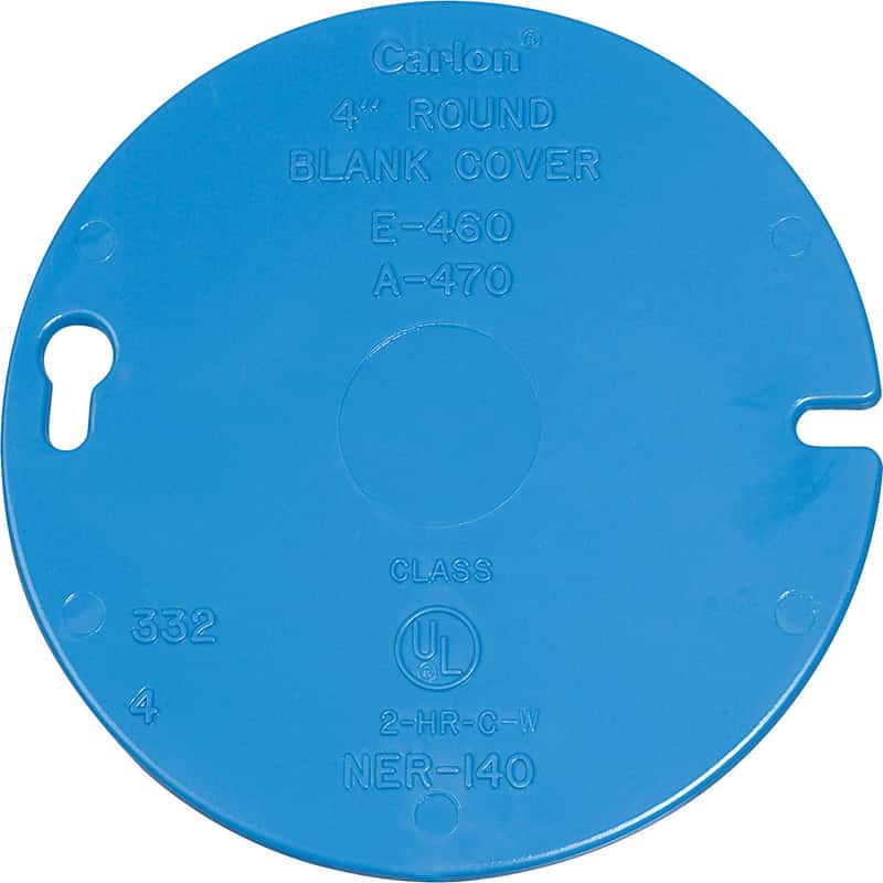 Carlon Round PVC 1 gang Flat Box Cover - Ace Hardware