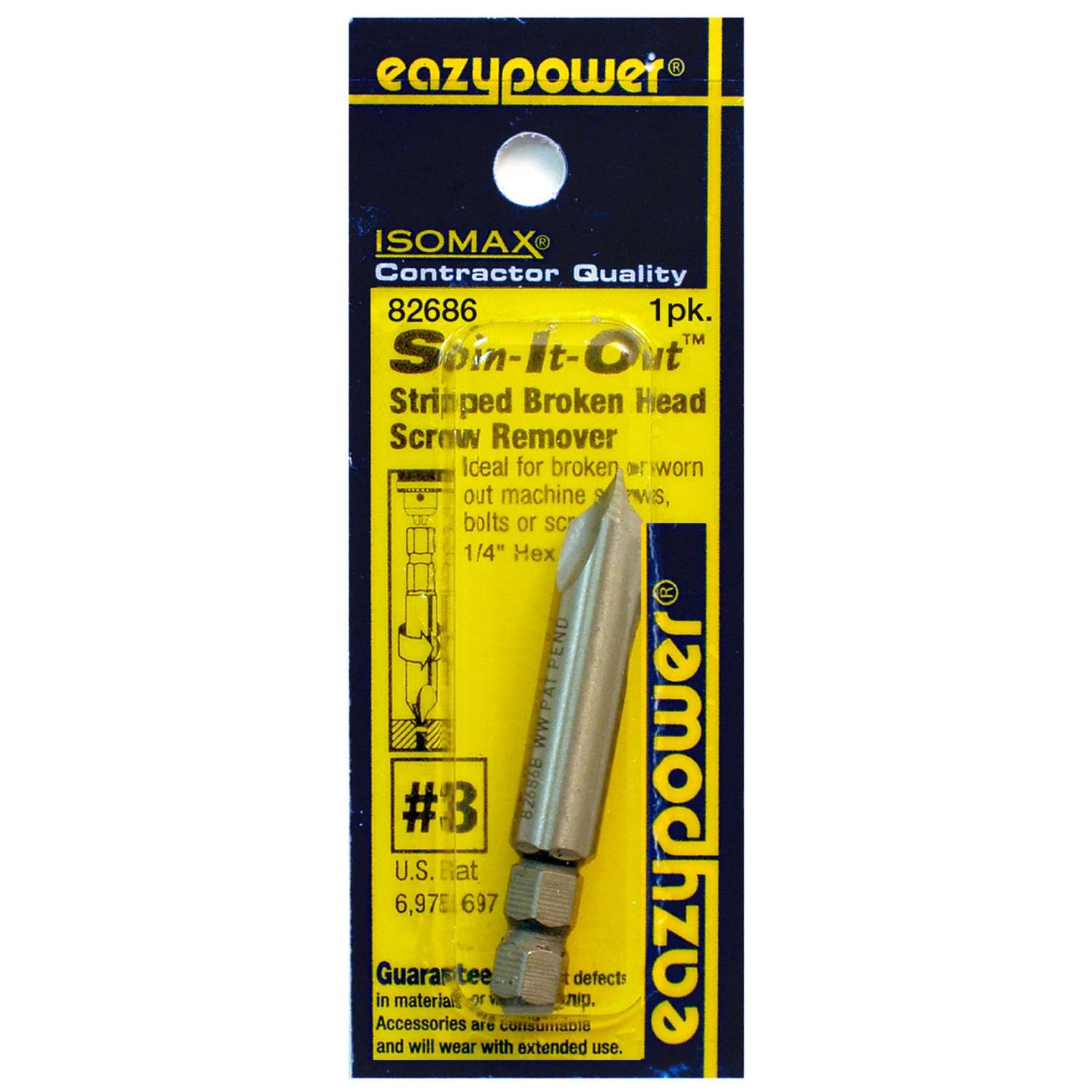 Eazypower Isomax #3 Sizes M2 High Speed Steel Screw Remover 2 in. 1 pc ...