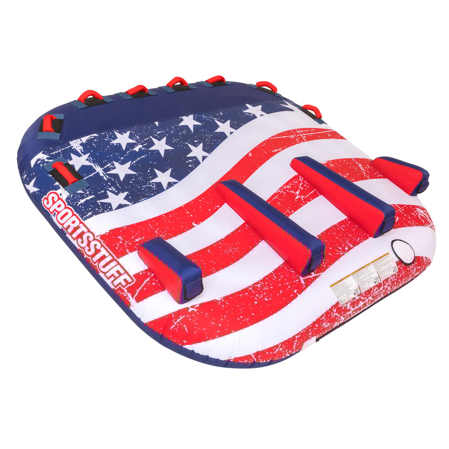 Airhead Sportsstuff Nylon Inflatable Multicolored Stars & Stripes ...
