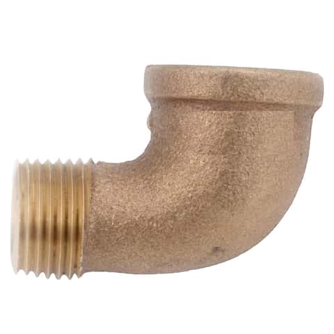 Anderson Metals 3/8 in. FIP 3/8 in. D MIP Brass 90 Degree Street Elbow - Ace Hardware