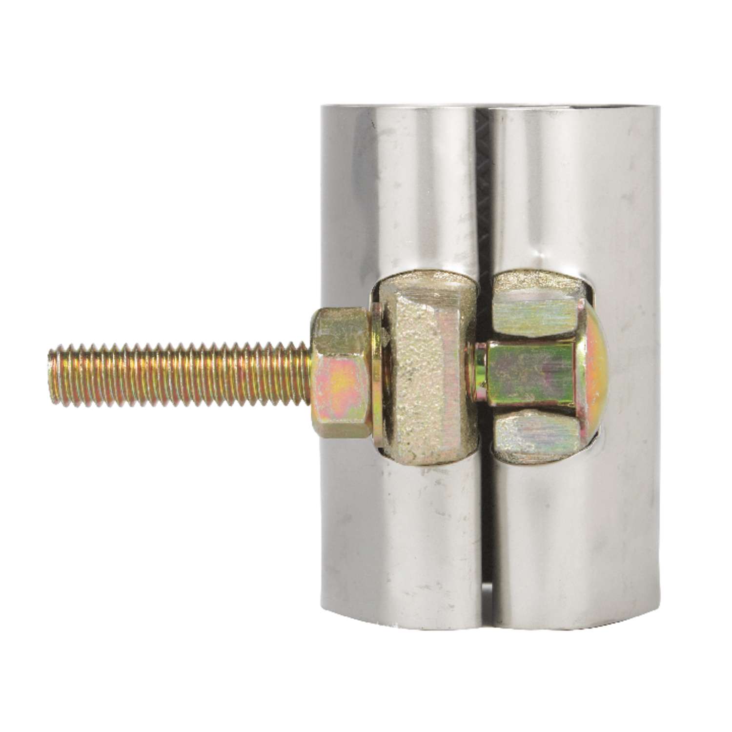 BK Products 1-1/2 in. Galvanized 430 Stainless Steel Pipe Repair Clamp ...